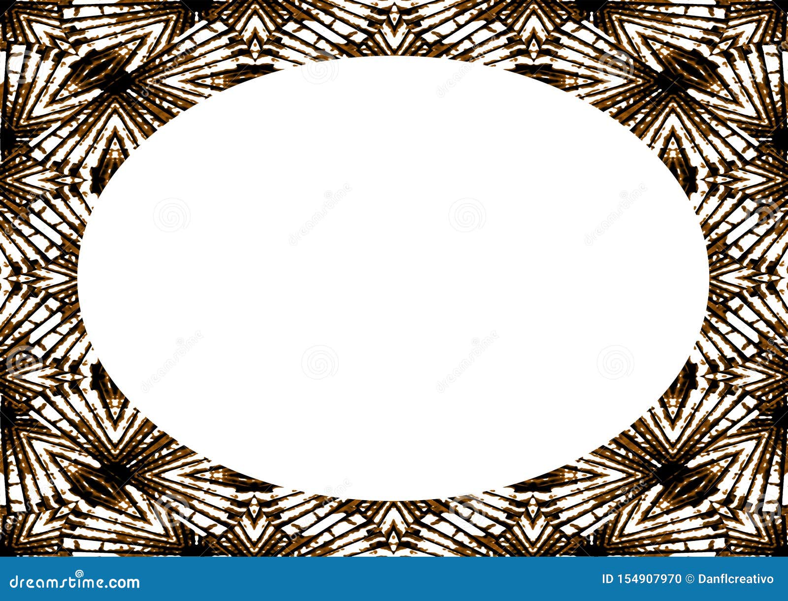 White Landscape Frame Background with Decorative Rounded Borders Stock ...