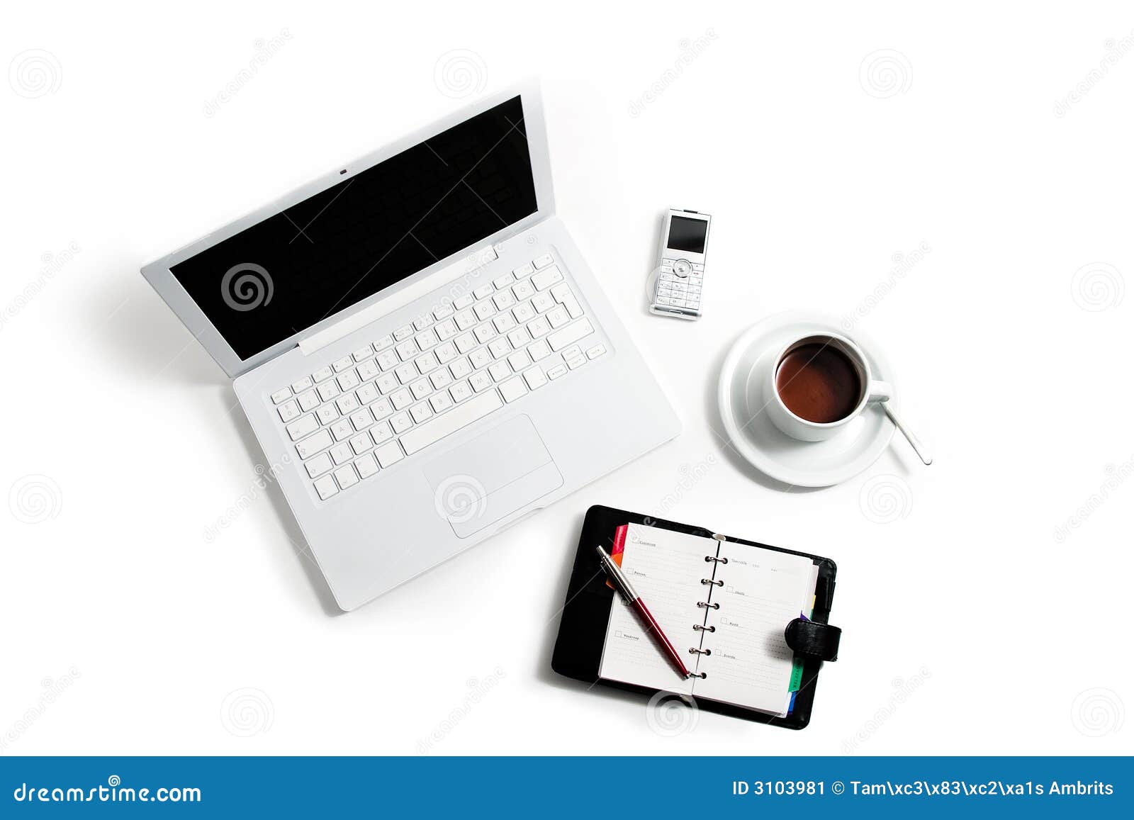 White laptop stock image. Image of computer, technologie - 3103981
