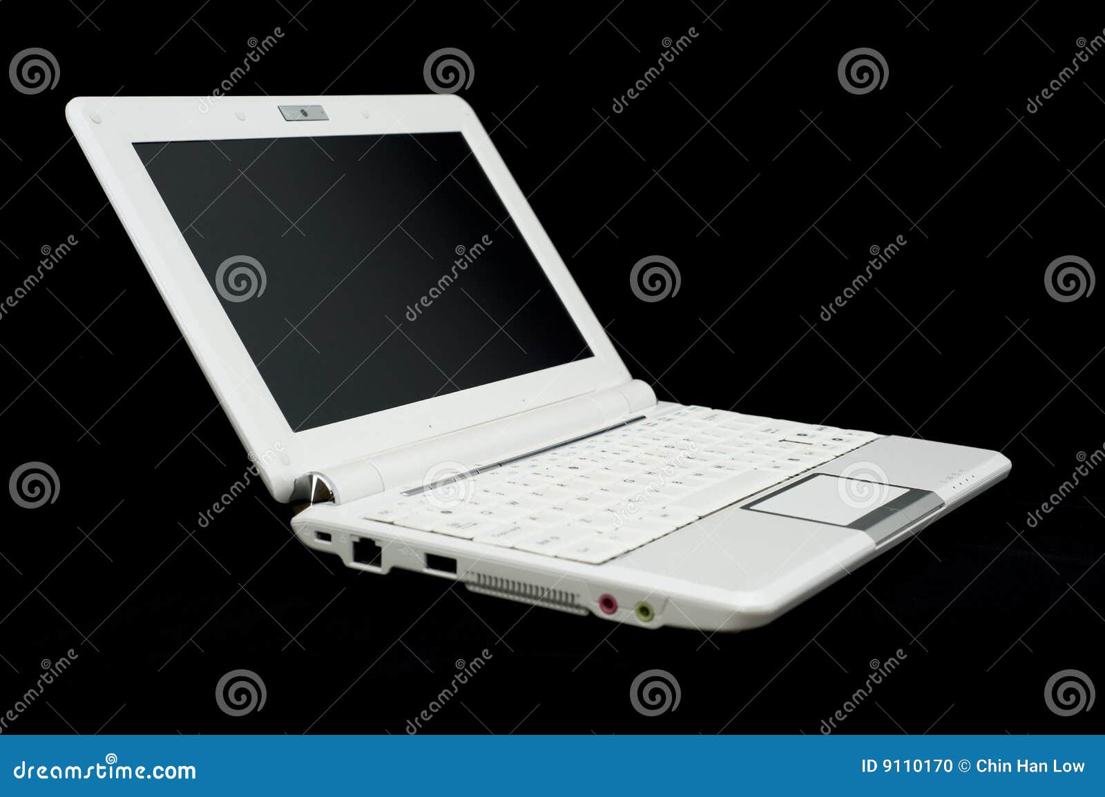 White Laptop stock photo. Image of computer, keyboard - 9110170