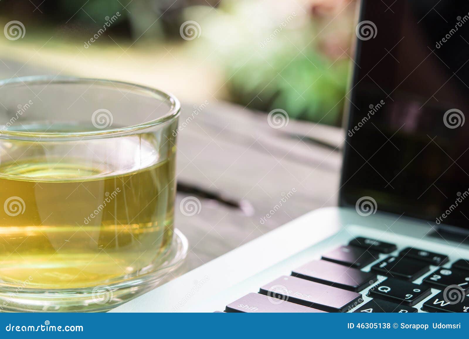 White Laptop and Tea Cup Business Stock Photo - Image of lesson ...
