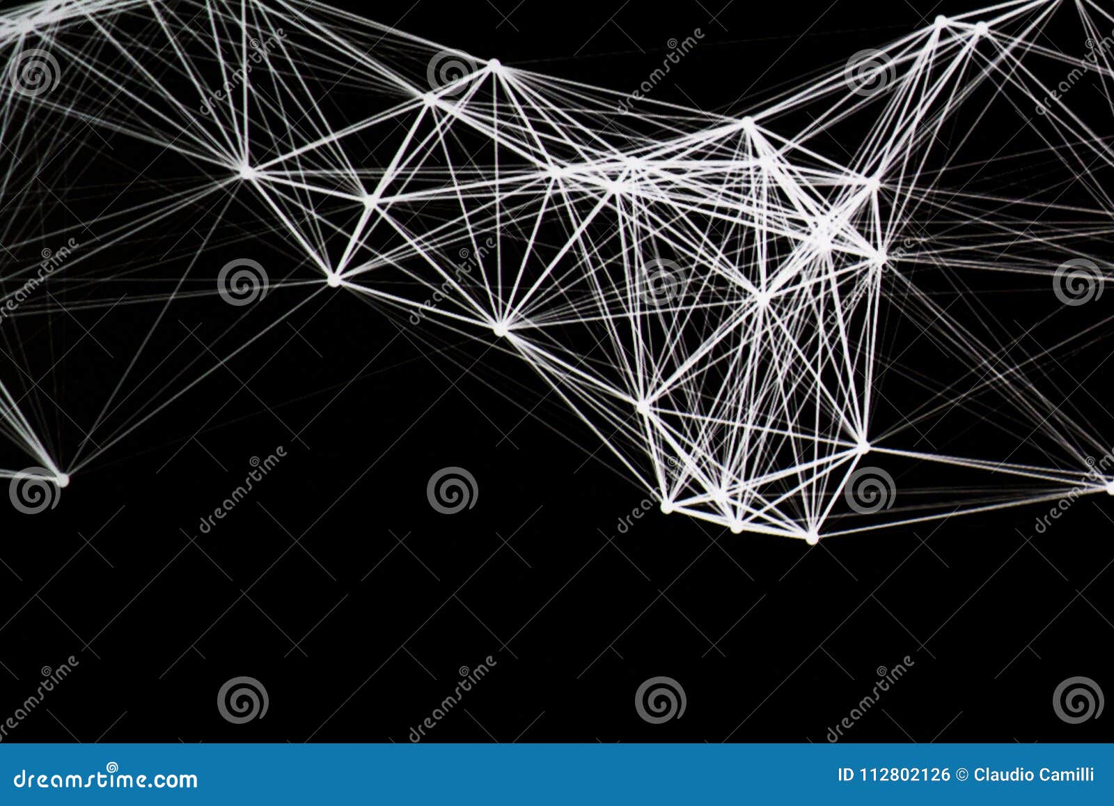 White Laser Line on Dark Background Stock Illustration - Illustration ...