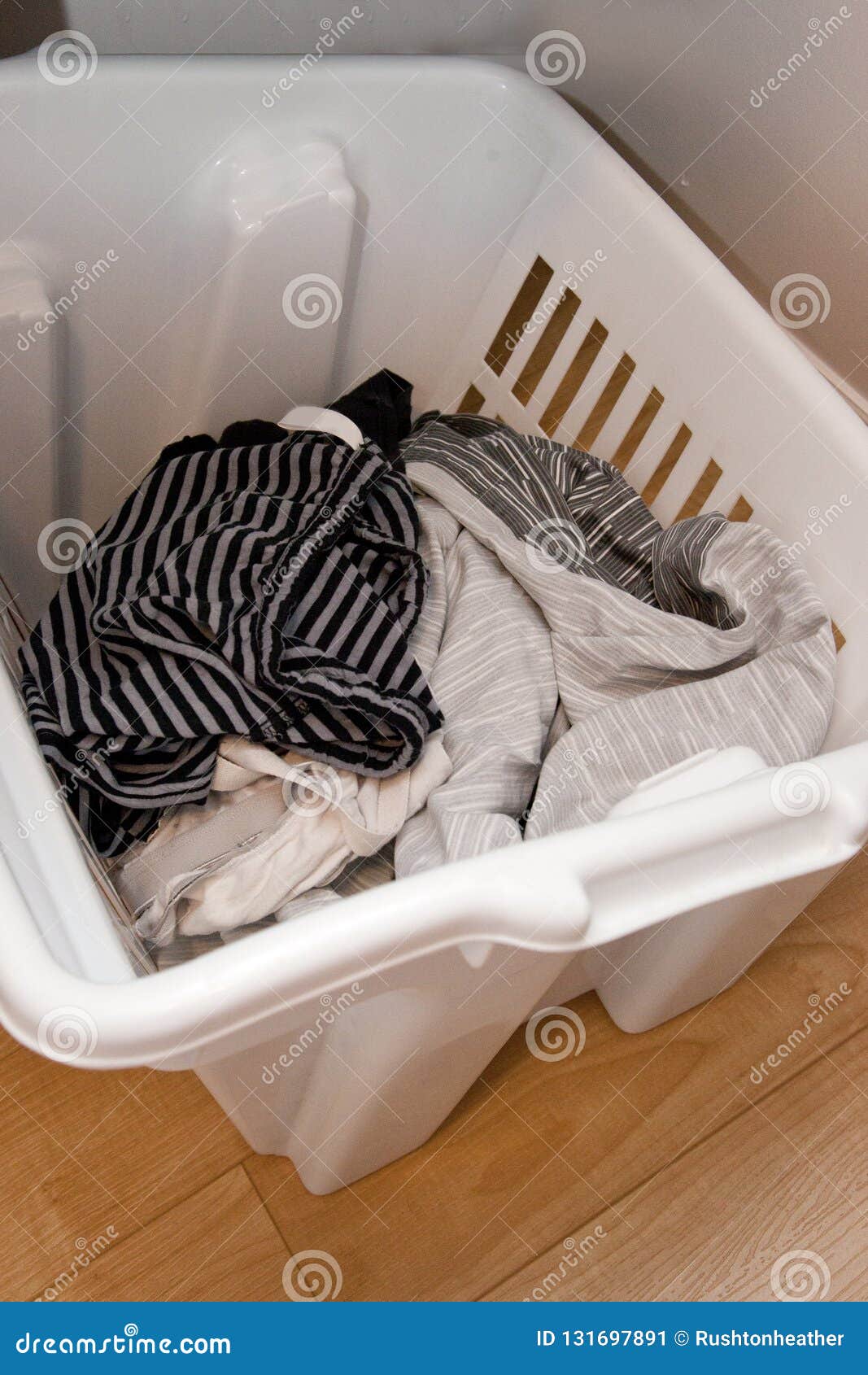 Light Laundry Ready for Washing Stock Image - Image of fabric, isolated ...