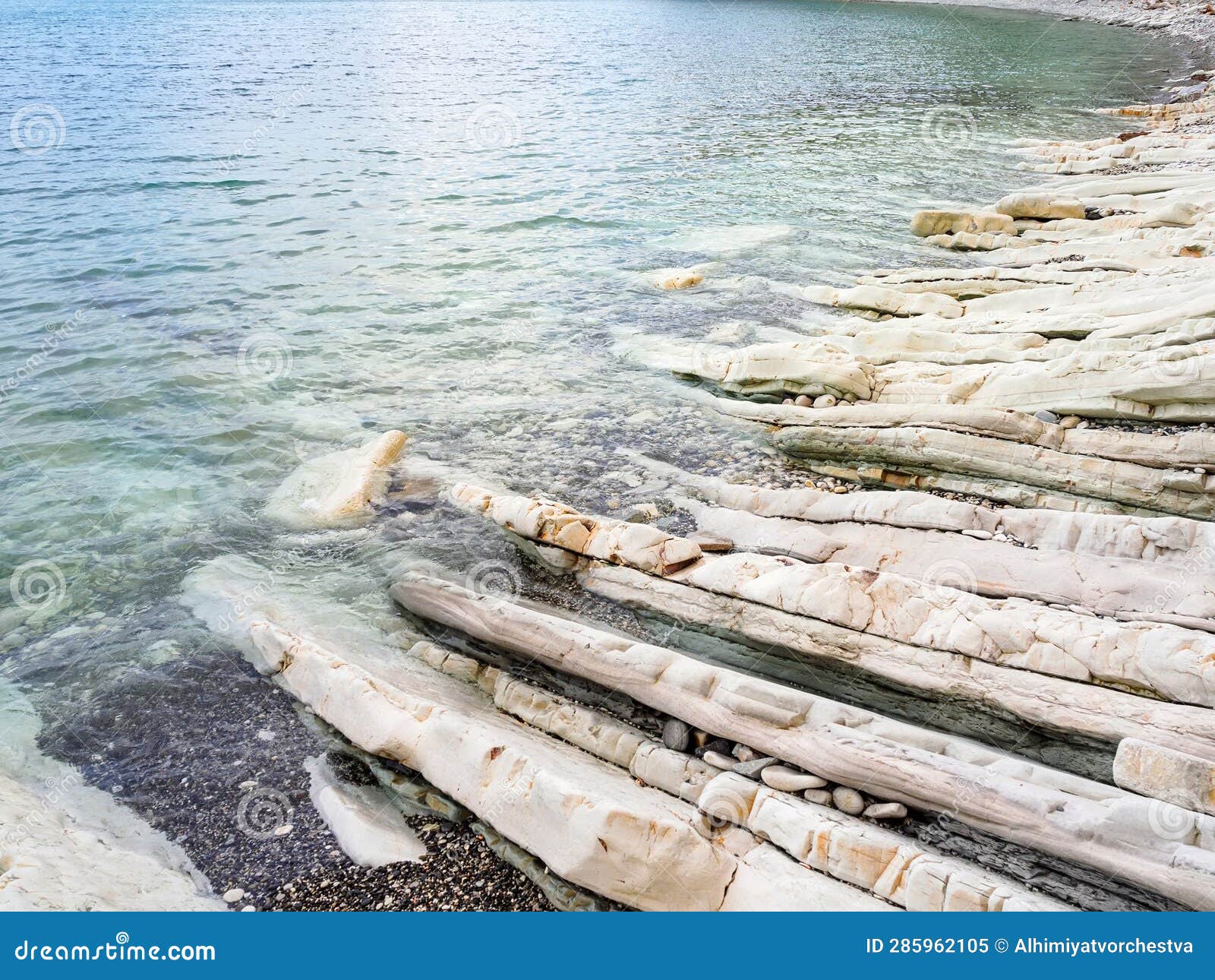 White Layered Limestone Rock Stock Image - Image of sedimentary ...