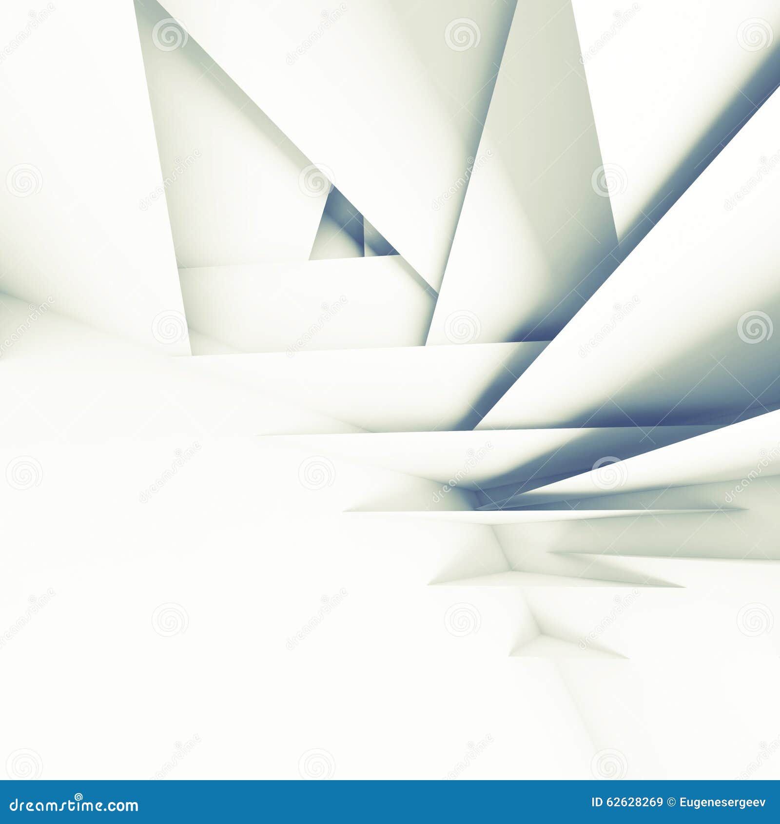 White Layers Pattern, 3d Illustration, Soft Shadows Stock Illustration ...