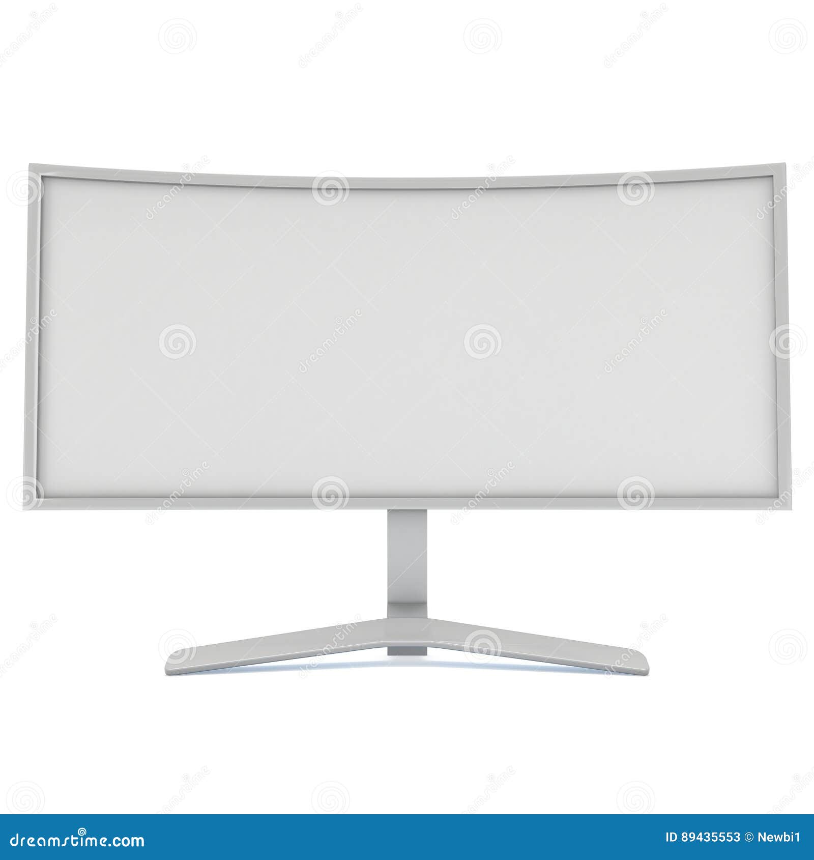 White LCD tv screen stock illustration. Illustration of display - 89435553