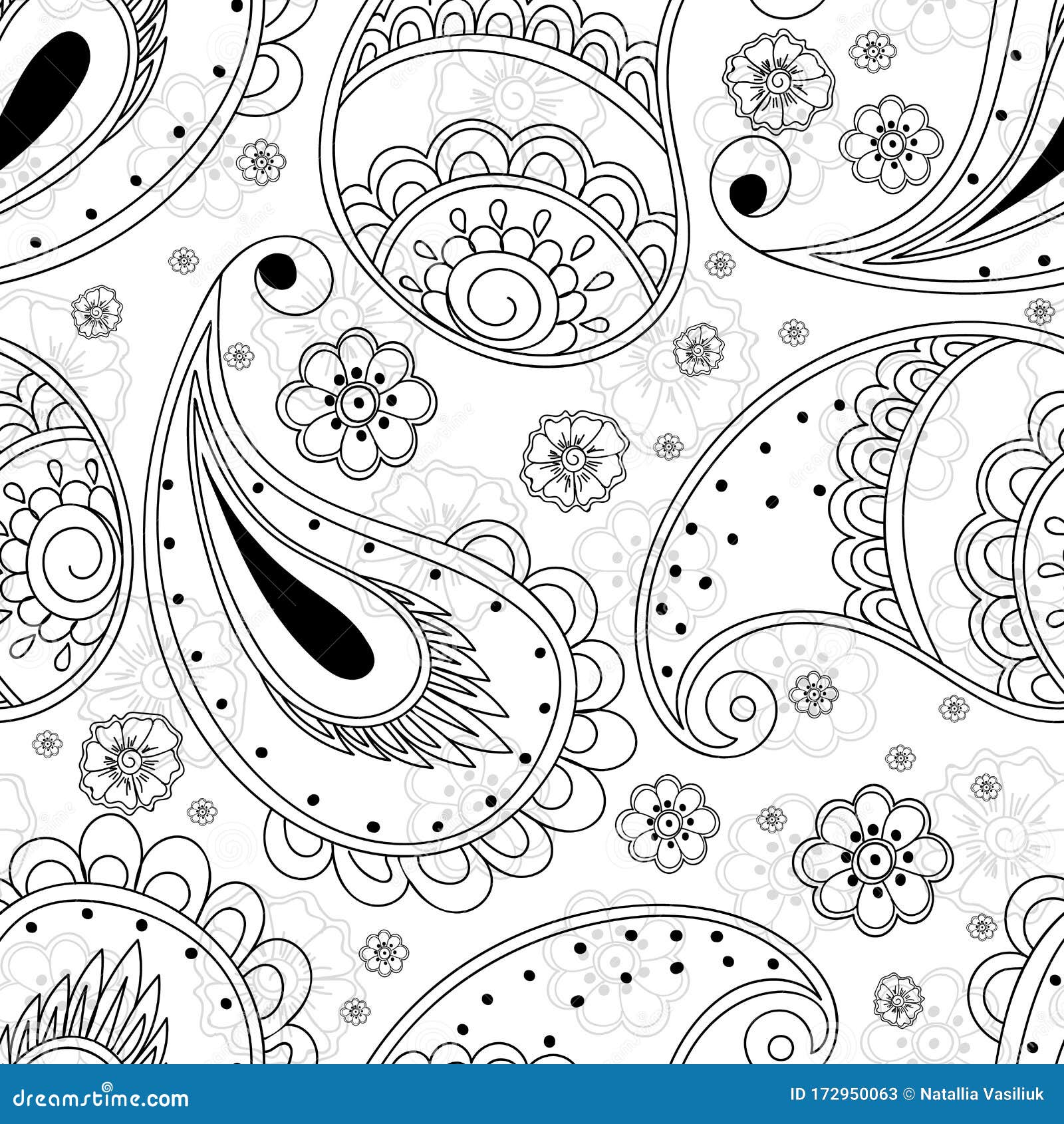 White Leaf Moroccan Vector Seamless Pattern. Stock Vector ...