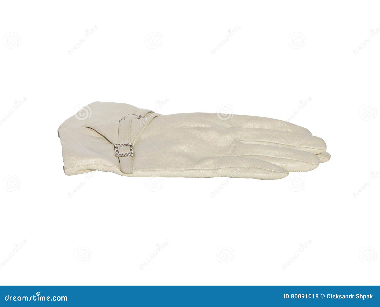 White Leather Glove Isolation Stock Photo - Image of gentleman, elegant ...