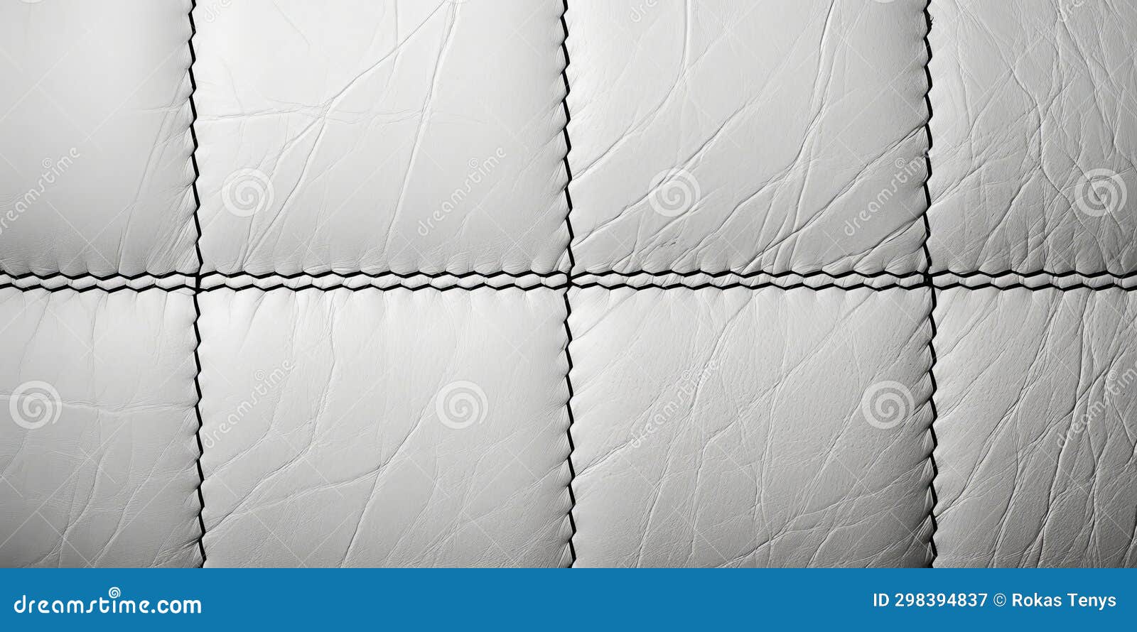 White Leather Texture with Visible Stitching. Stock Illustration ...