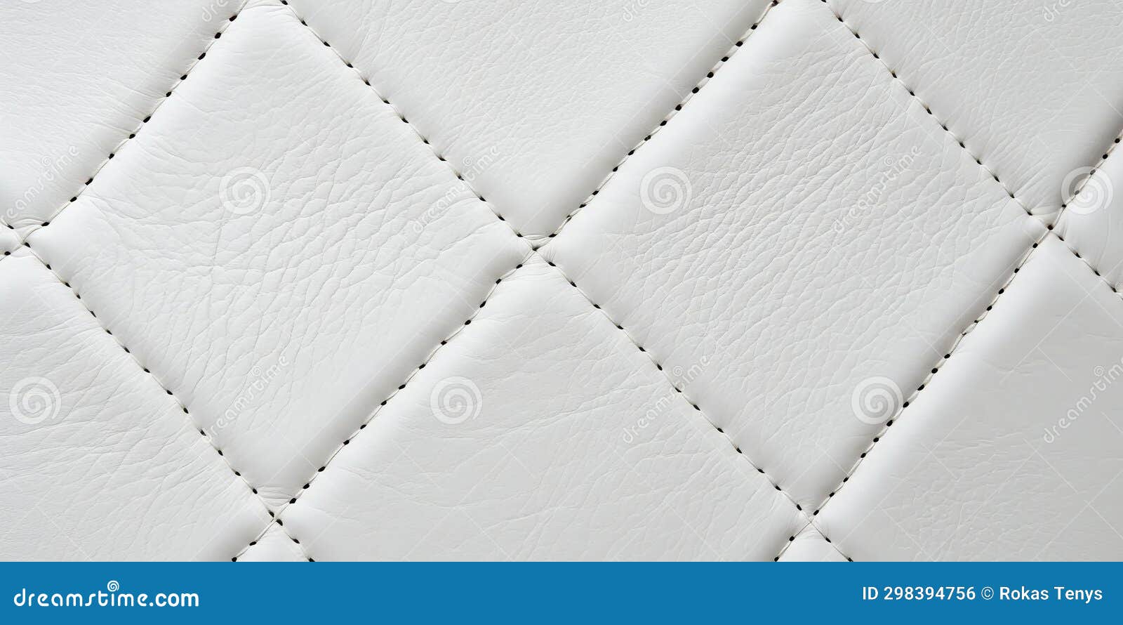 White Leather Texture with Visible Stitching. Stock Illustration ...