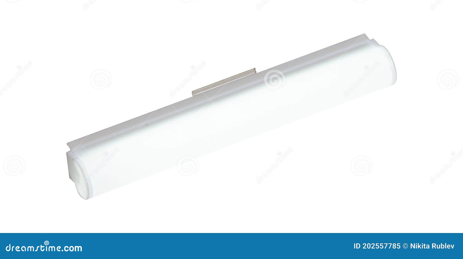 White Led Decorative Light Bar on White Background Stock Image - Image ...