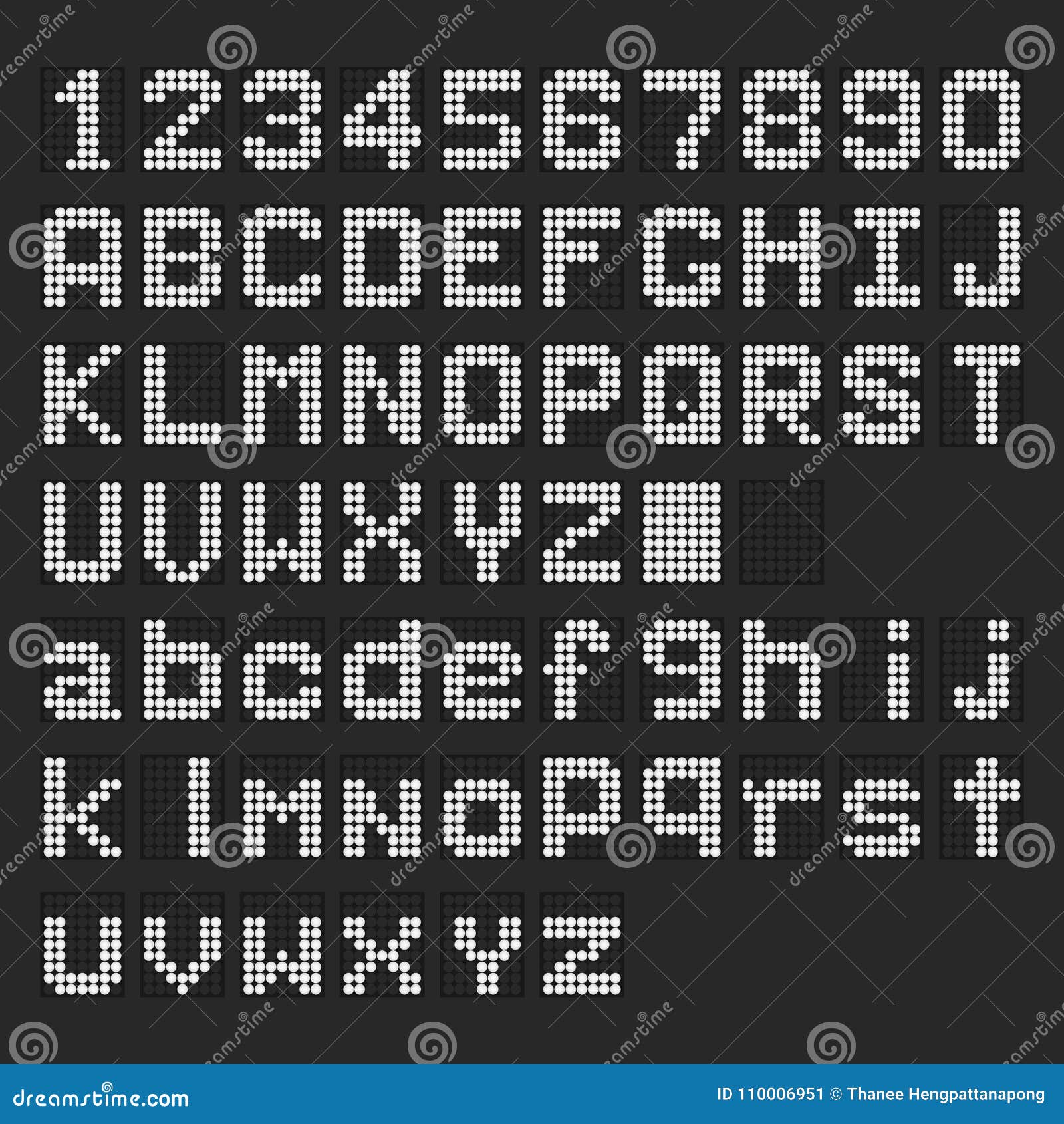 Digital English Alphabet. Vector Dotted Font. | CartoonDealer.com #93879202 Digital English Alphabet. Vector Dotted Font. | CartoonDealer.com #93879202