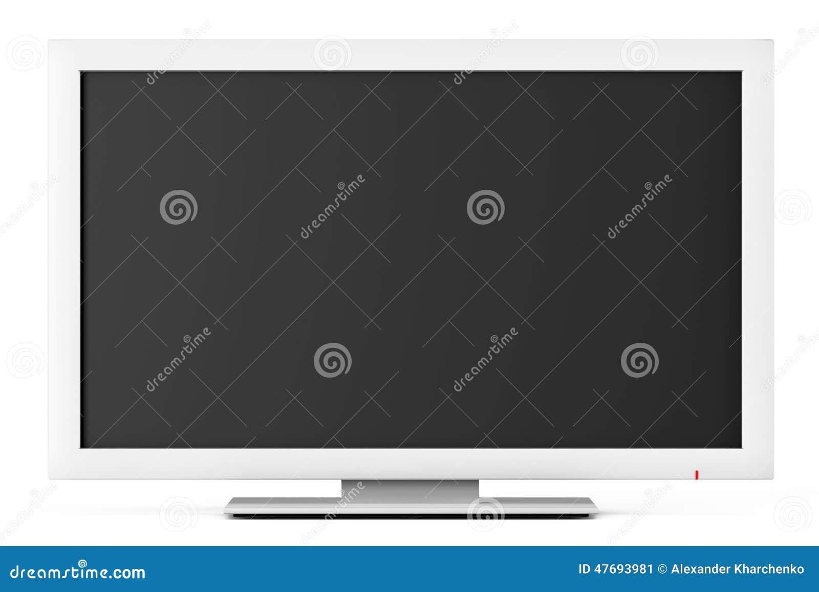 White Led or Lcd TV stock image. Image of flat, display - 47693981