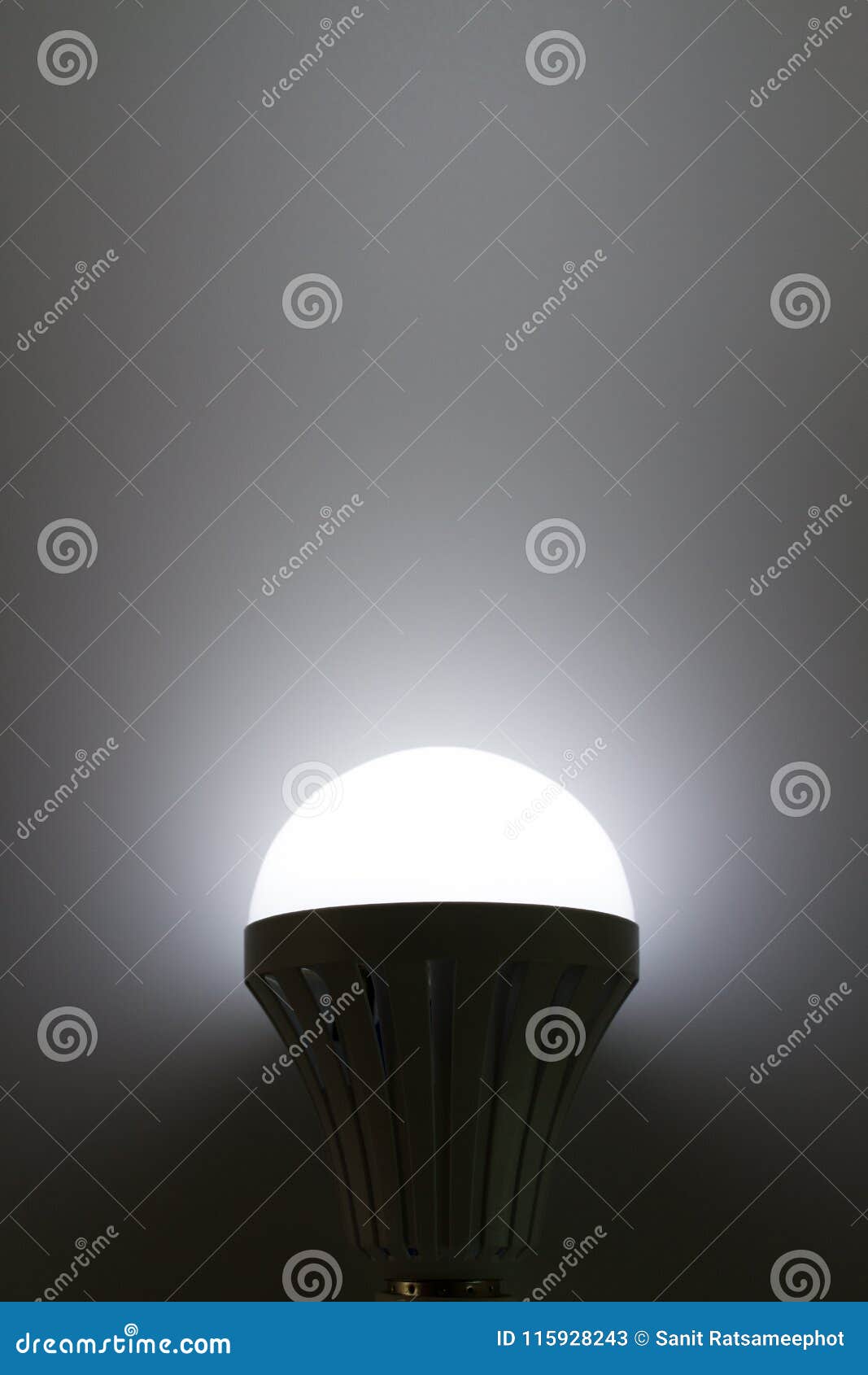 White LED Light bulb. stock image. Image of burnt, environment - 115928243