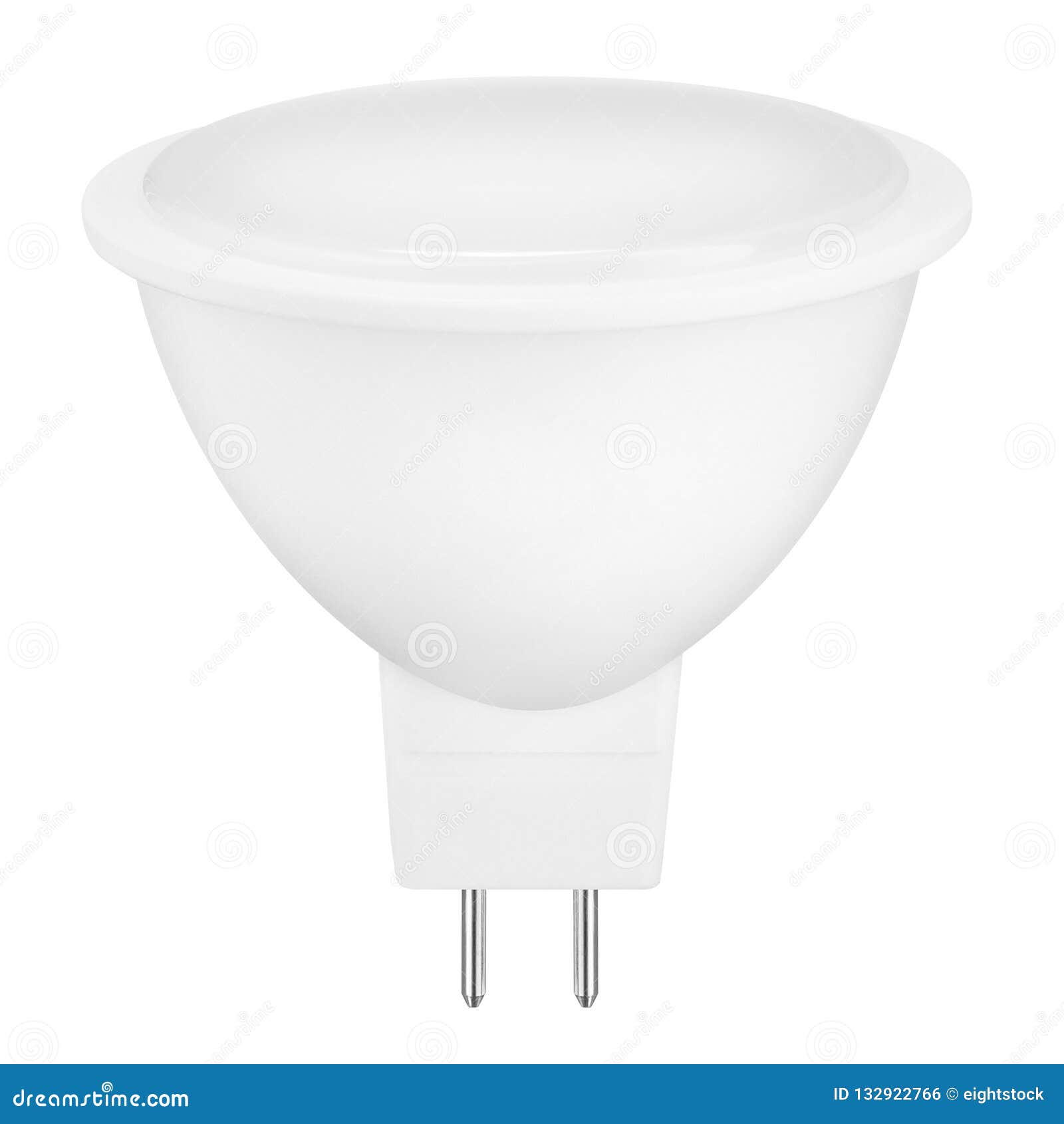 White LED Light Bulb Isolated on White Background Stock Photo - Image ...
