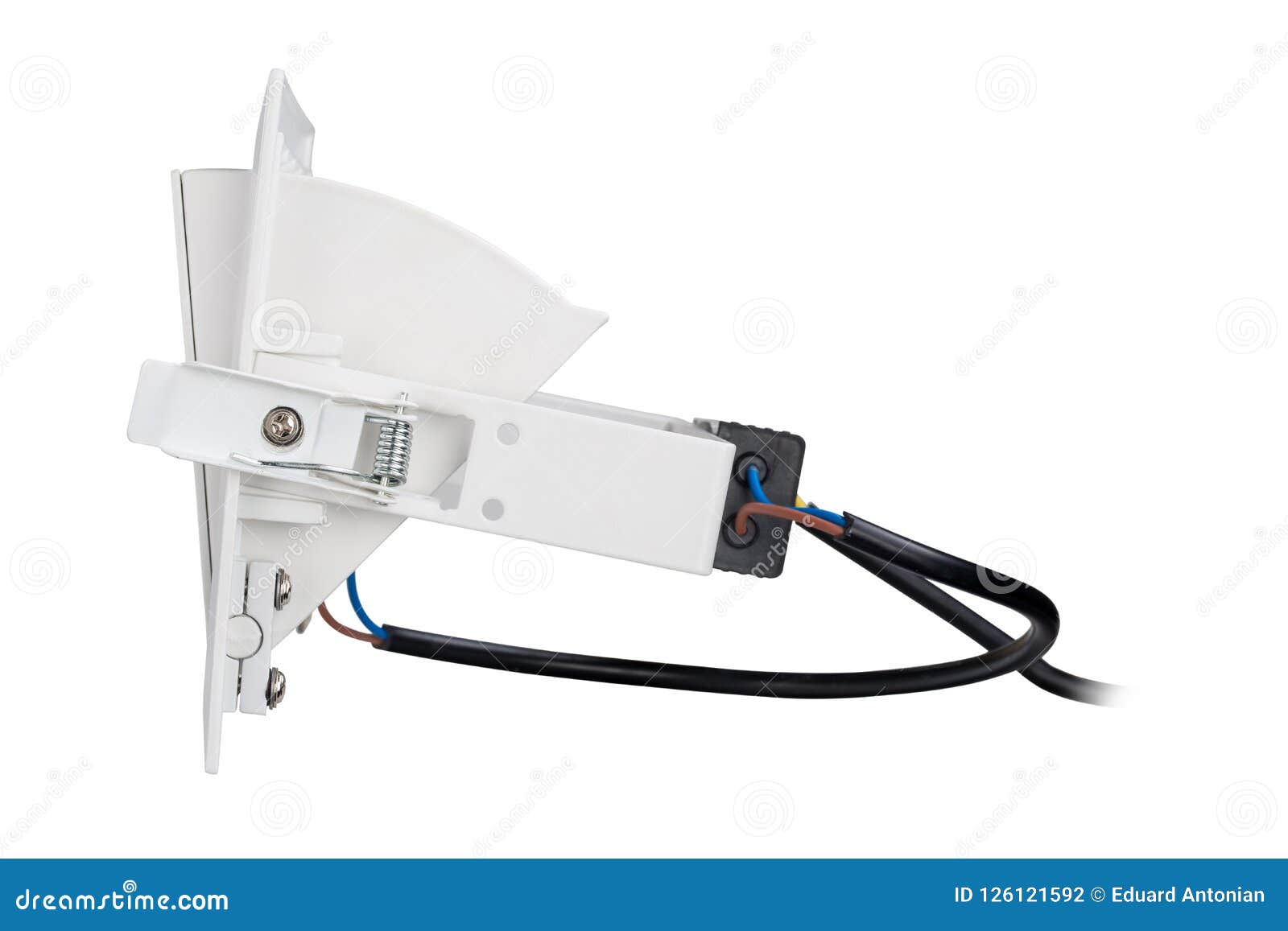 White Led Spotlight with a Powerful Lamp, Energy Saving, Side View ...