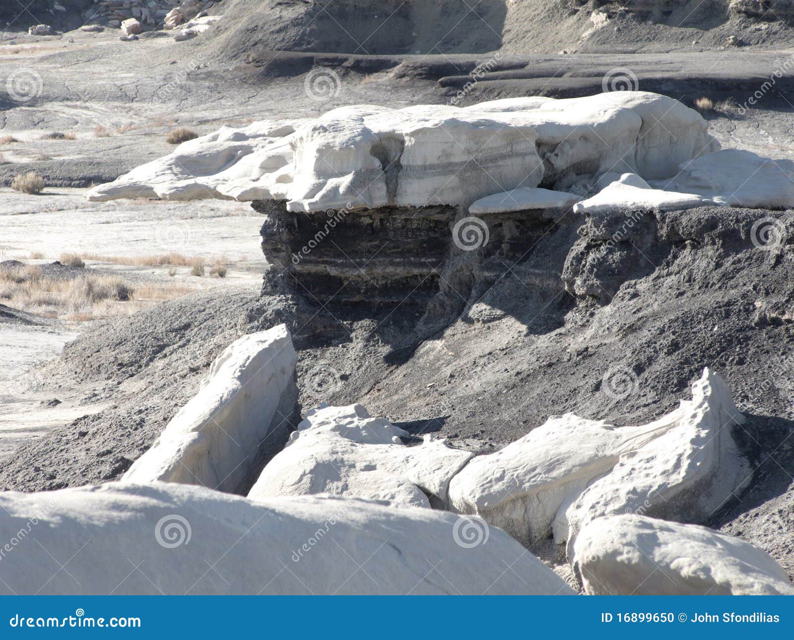 White Ledge stock photo. Image of bisti, geological, mexico - 16899650