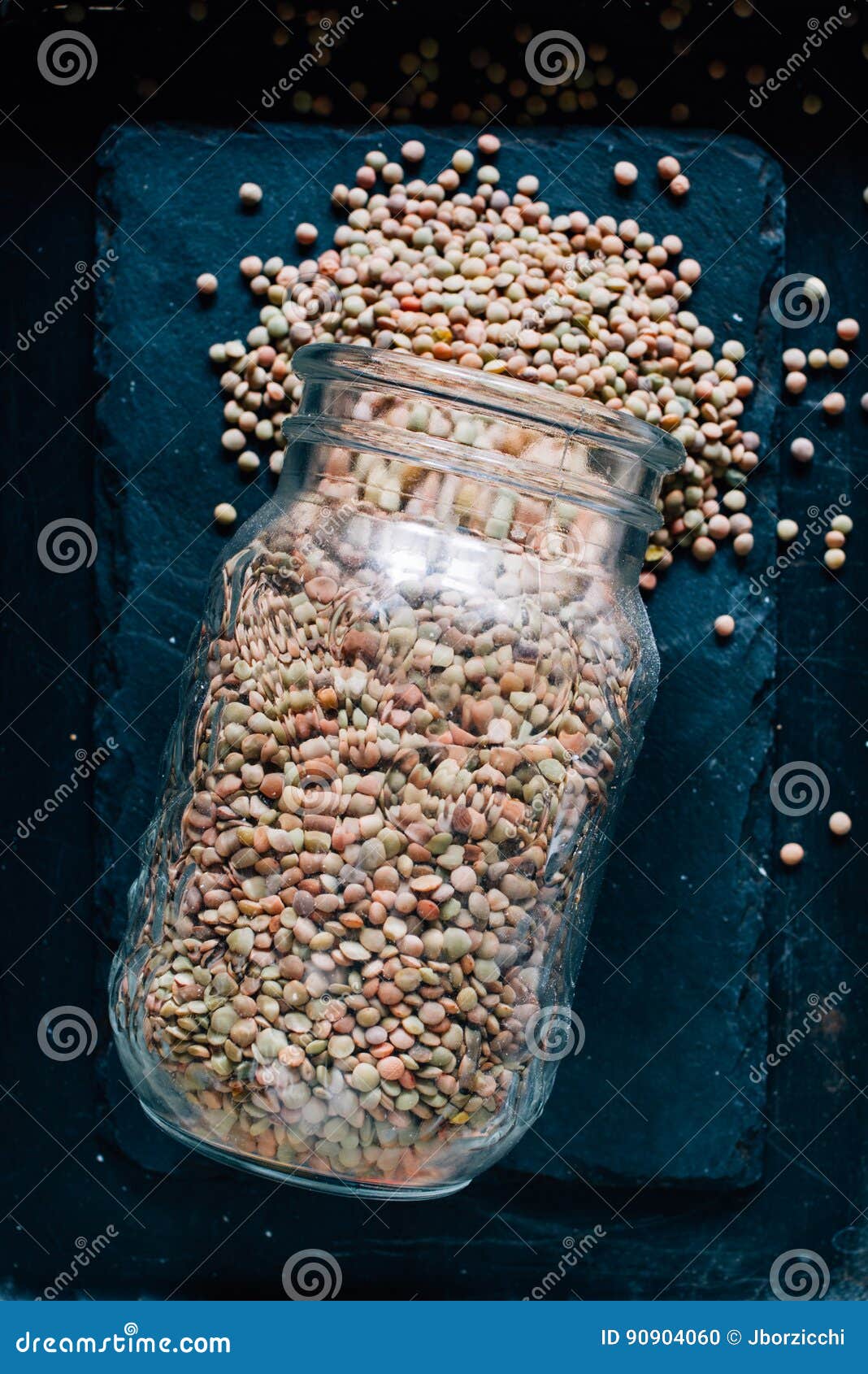 White lentil on a Top view stock photo. Image of piece - 90904060