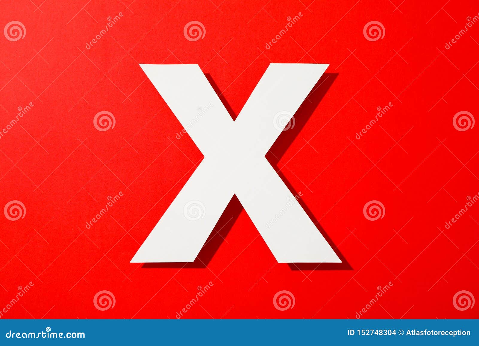 White Letter X on Color Background Stock Photo - Image of white, design ...
