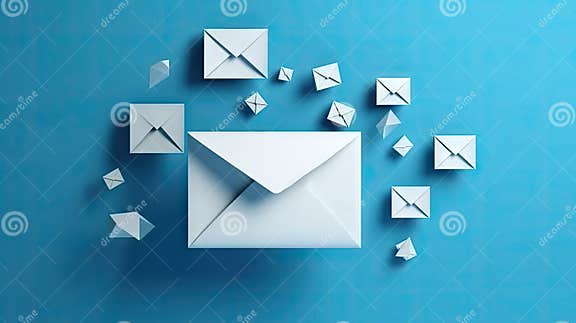 White Letters on the Blue Background Stock Illustration - Illustration ...