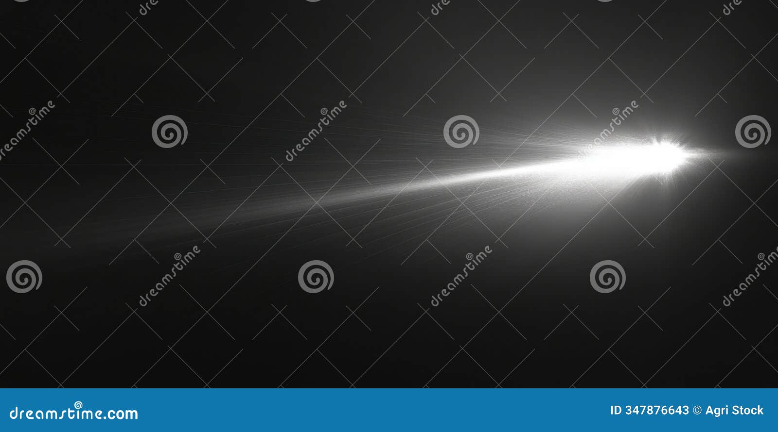 A White Light Beam Emitting from a Black Background Stock Illustration ...