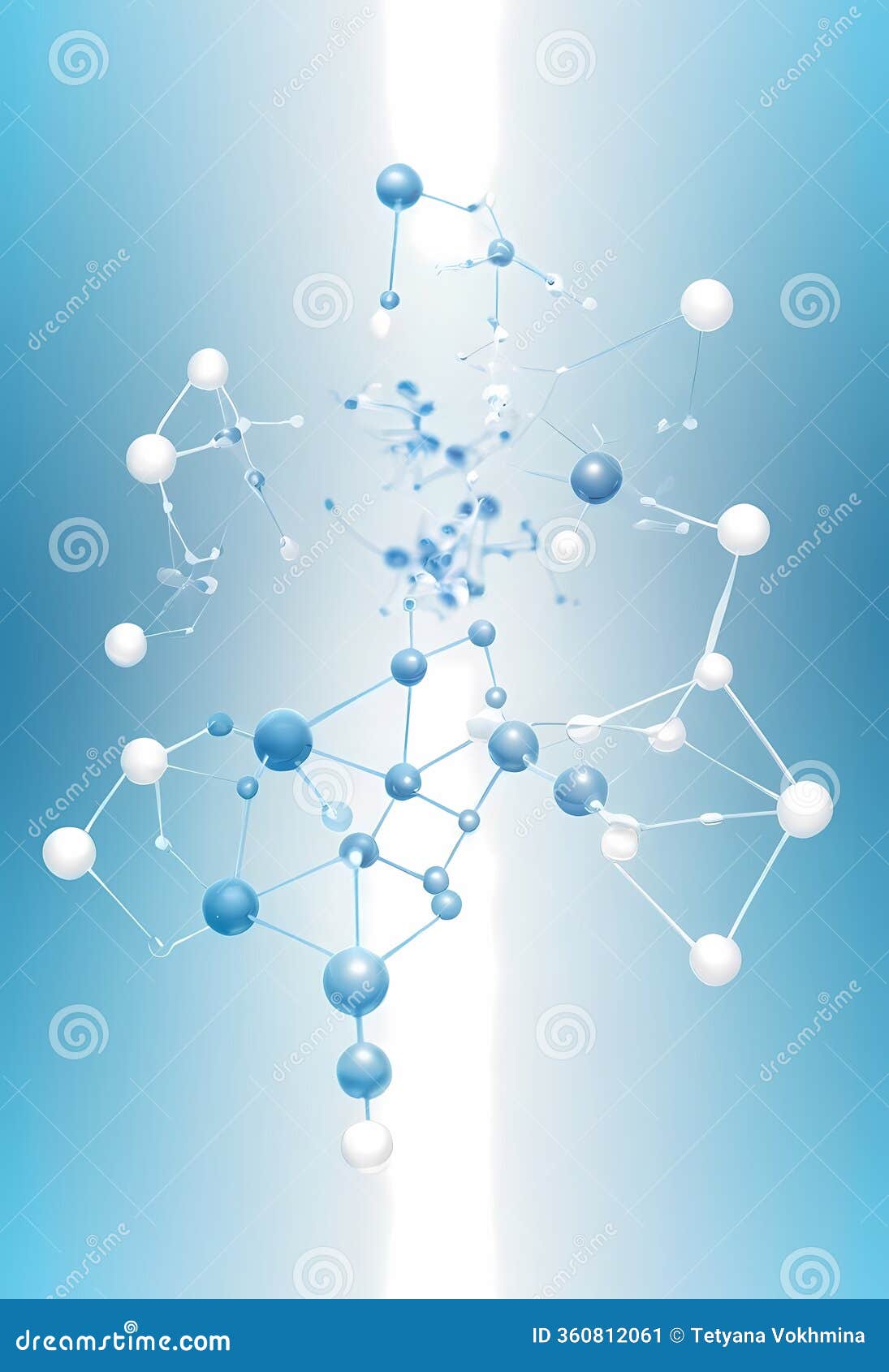 White and Light Blue Medical Abstract Gradient Background with ...