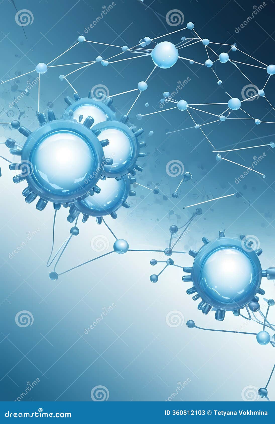 White and Light Blue Medical Abstract Gradient Background with ...