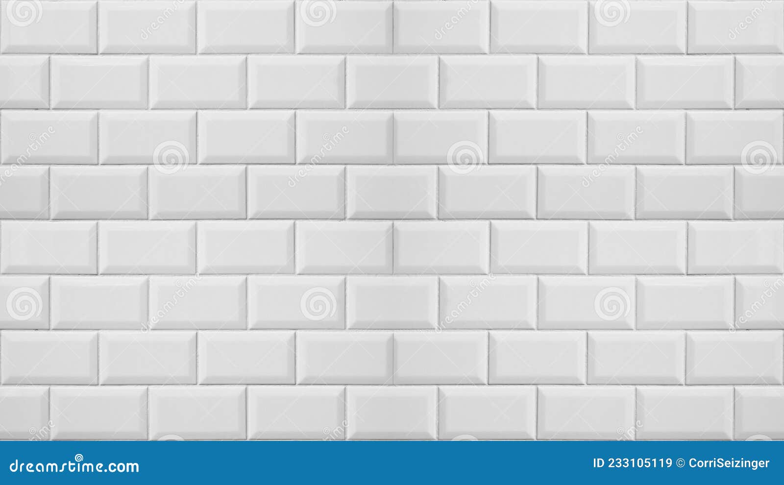 White Light Brick Tiles Tilework Glazed Ceramic Wall or Floor Texture ...