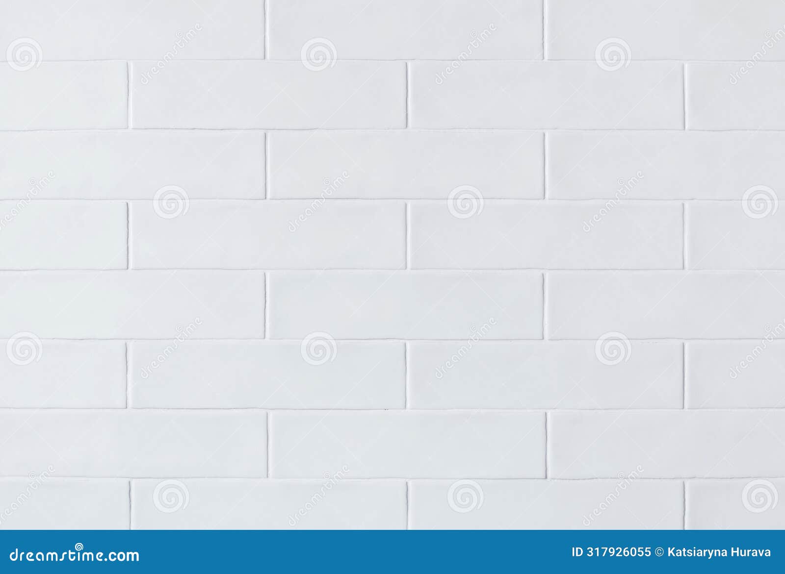 White Light Brick Tiles Wall Texture Wide Background in Rustic Style ...