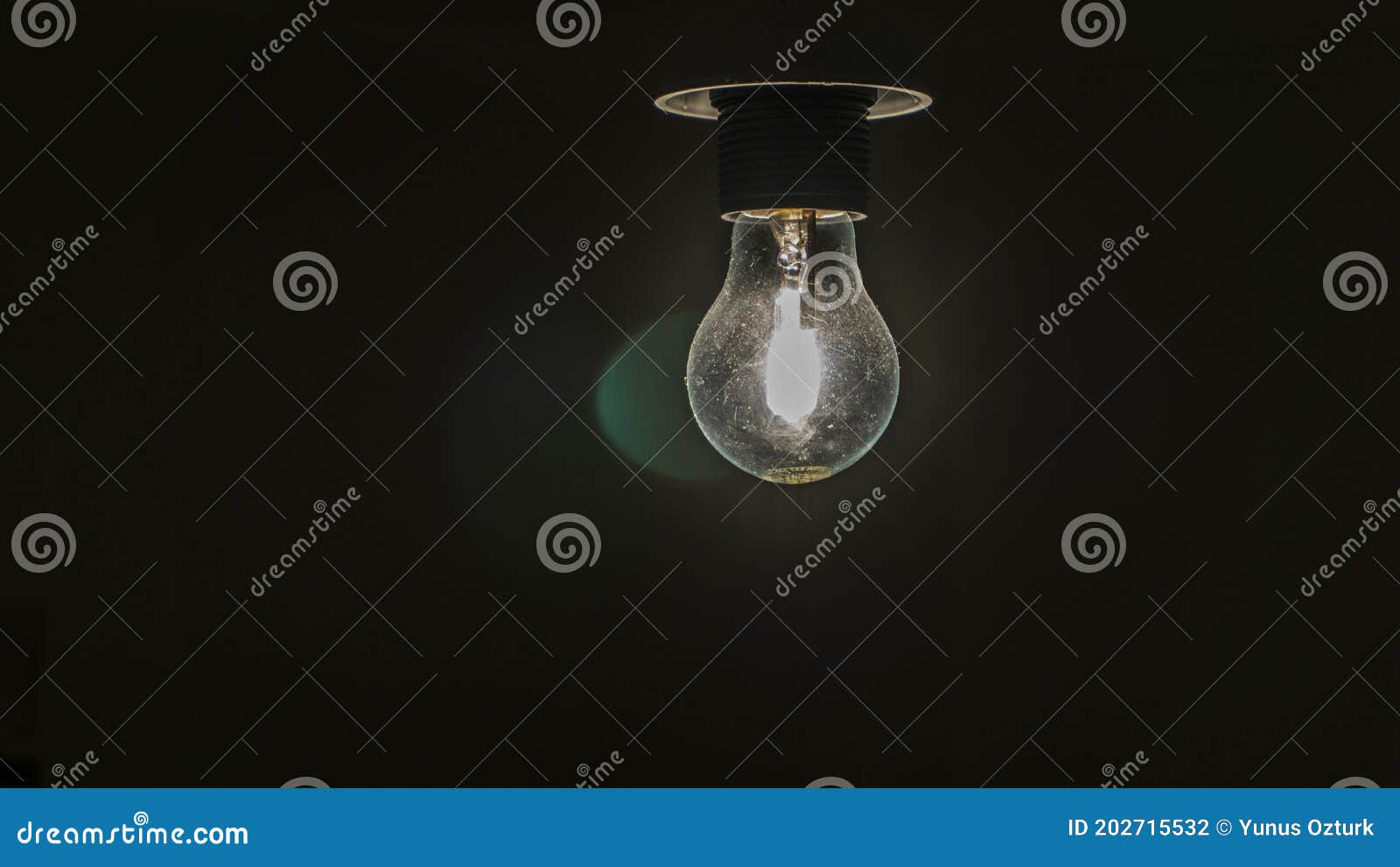 White Light Bulb on Black Background Stock Photo - Image of brand ...