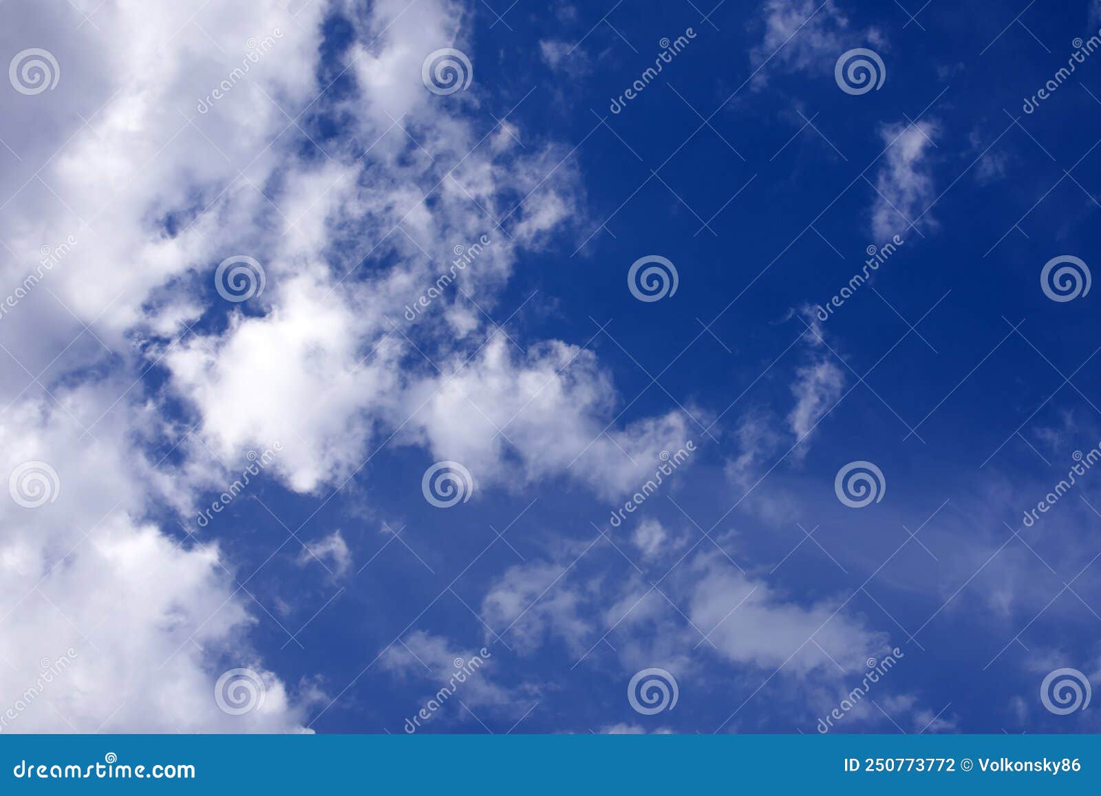 White Light Clouds in the Blue Sky Stock Photo - Image of white, nature ...