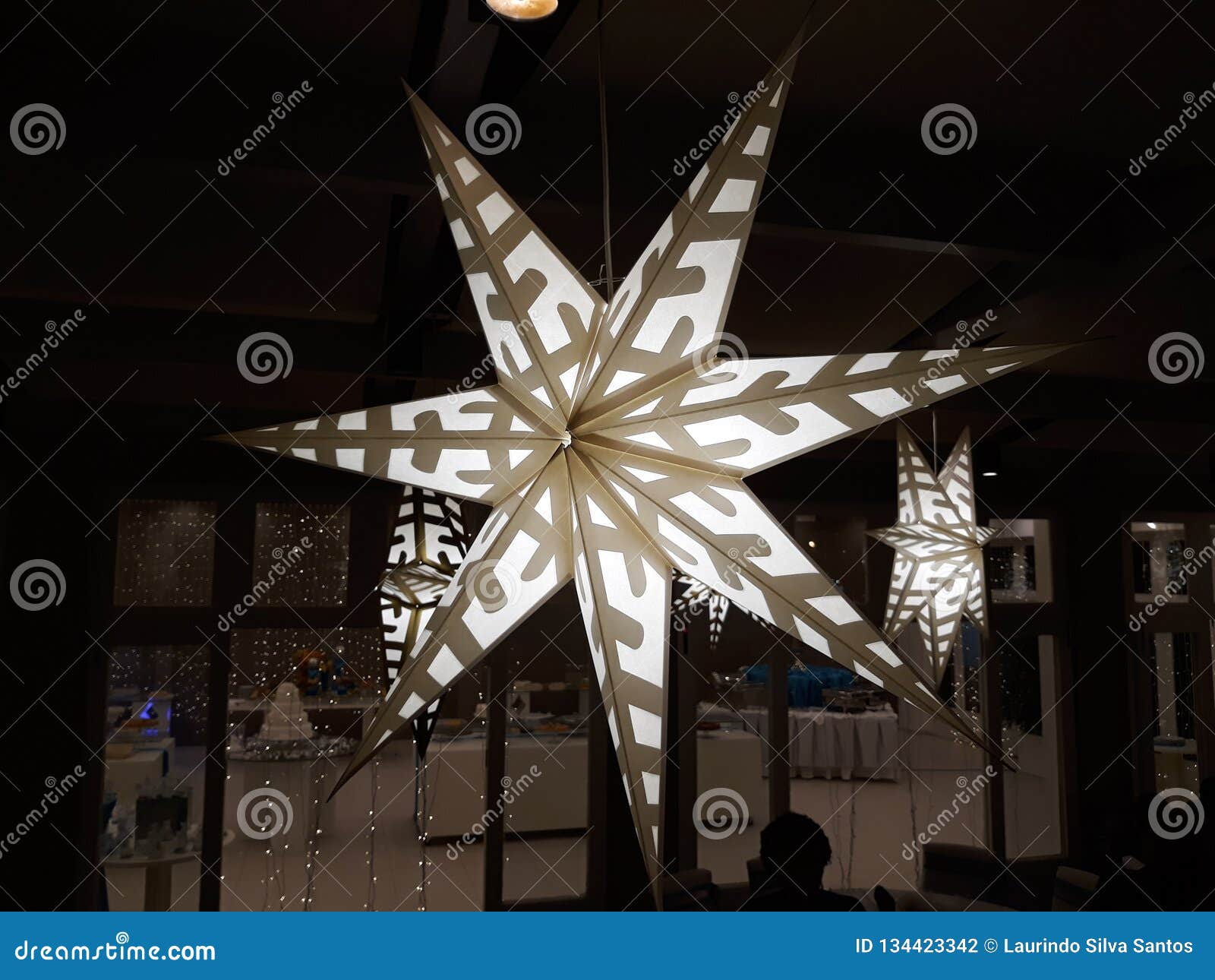Decorating Star stock photo. Image of white, star, decoratin - 134423342