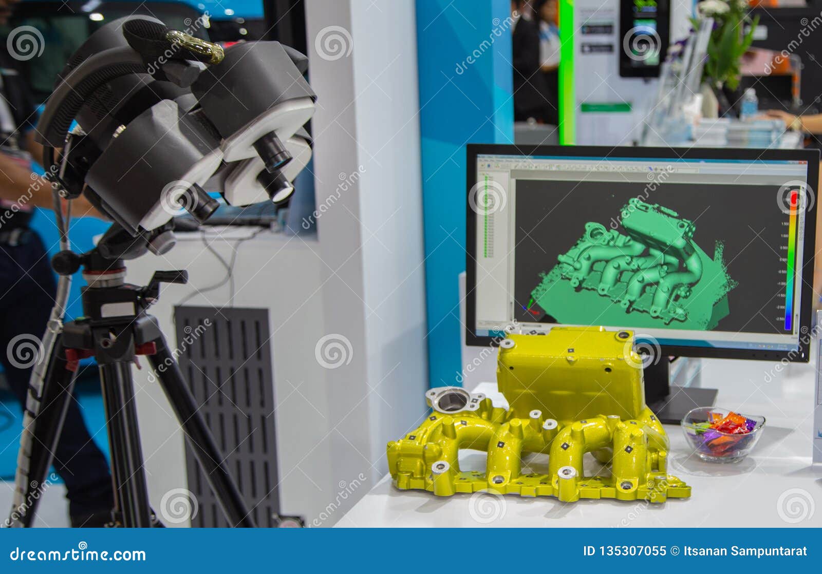 White Light Scanner Manufacturing System Stock Image - Image of ...