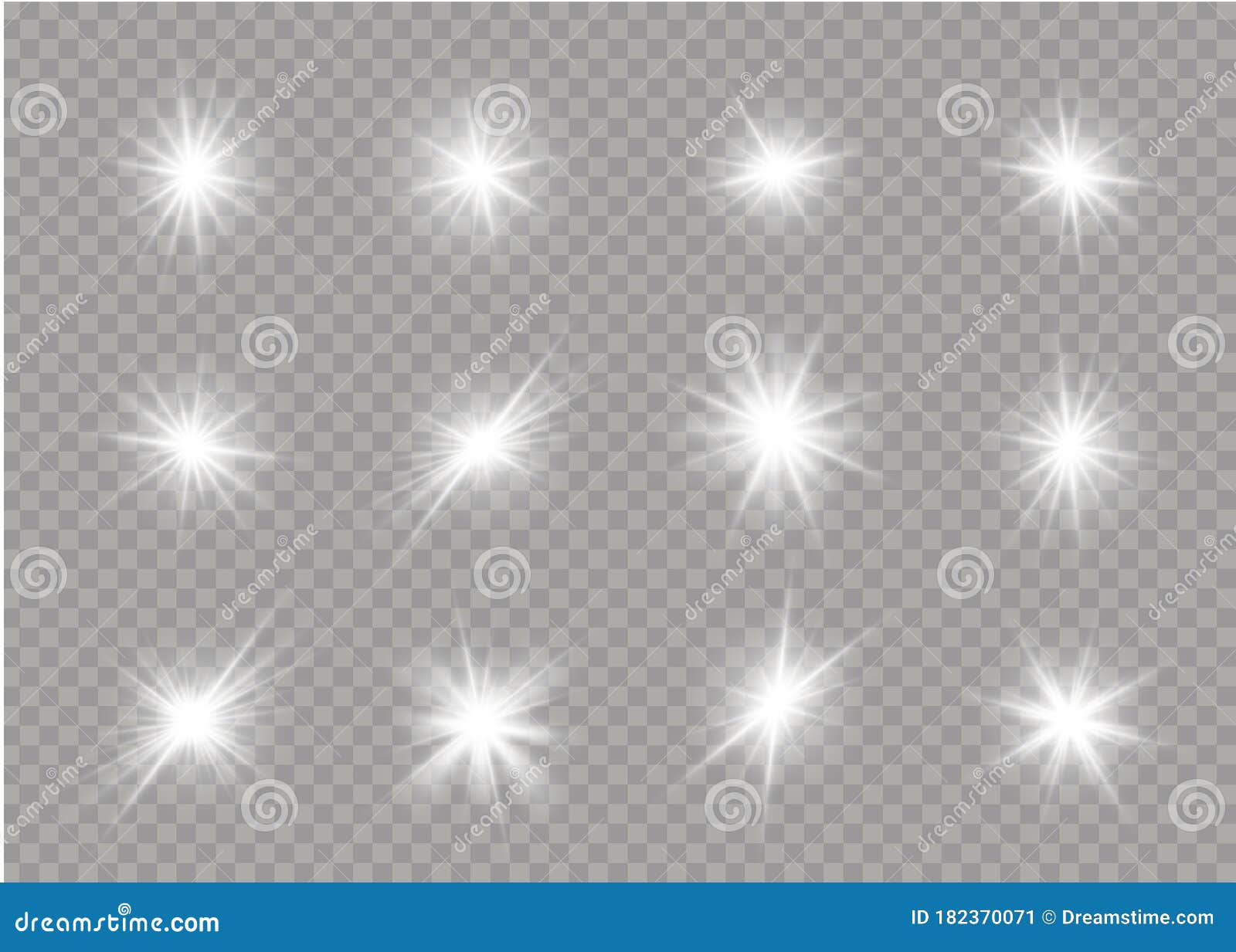 White light star. stock vector. Illustration of beam - 182370071