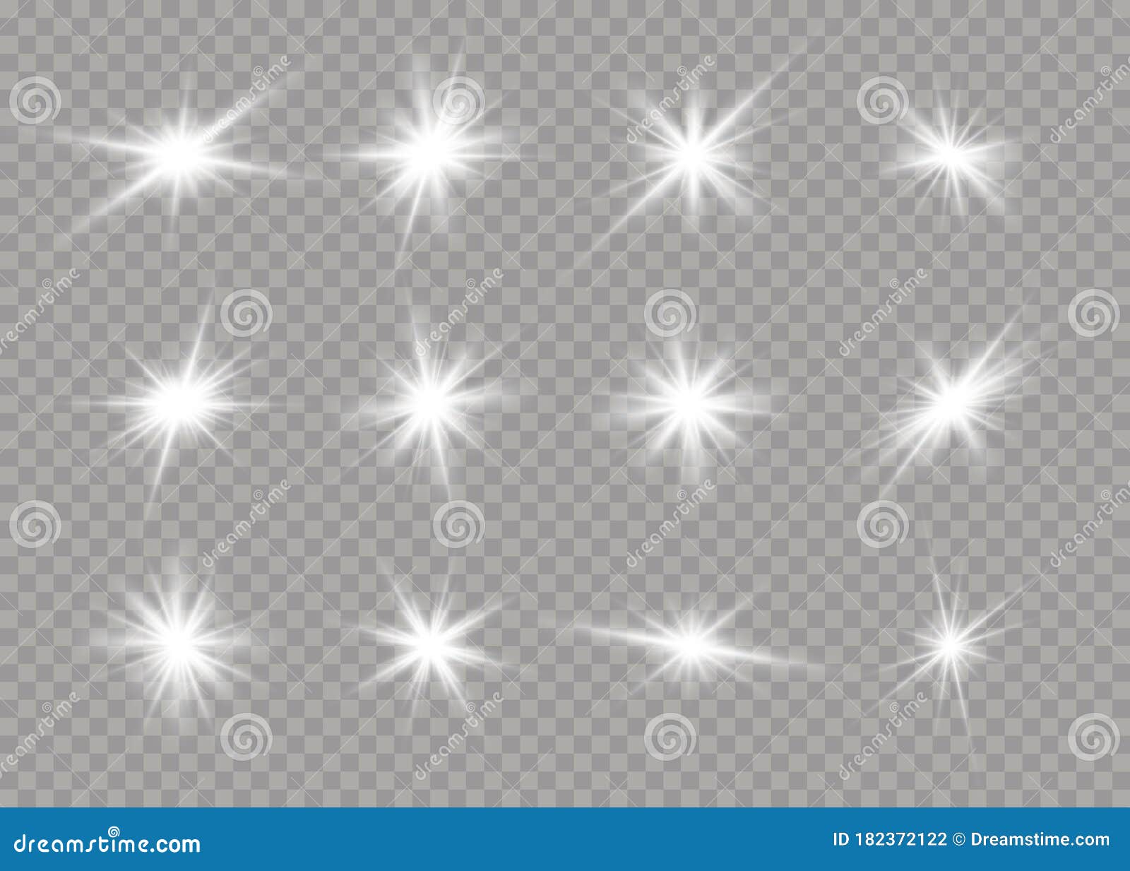 White light star. stock vector. Illustration of disco - 182372122