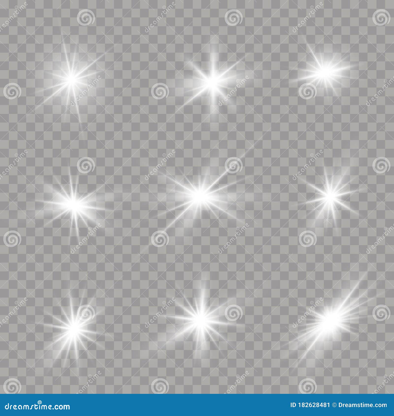 White light star. stock vector. Illustration of disco - 182628481