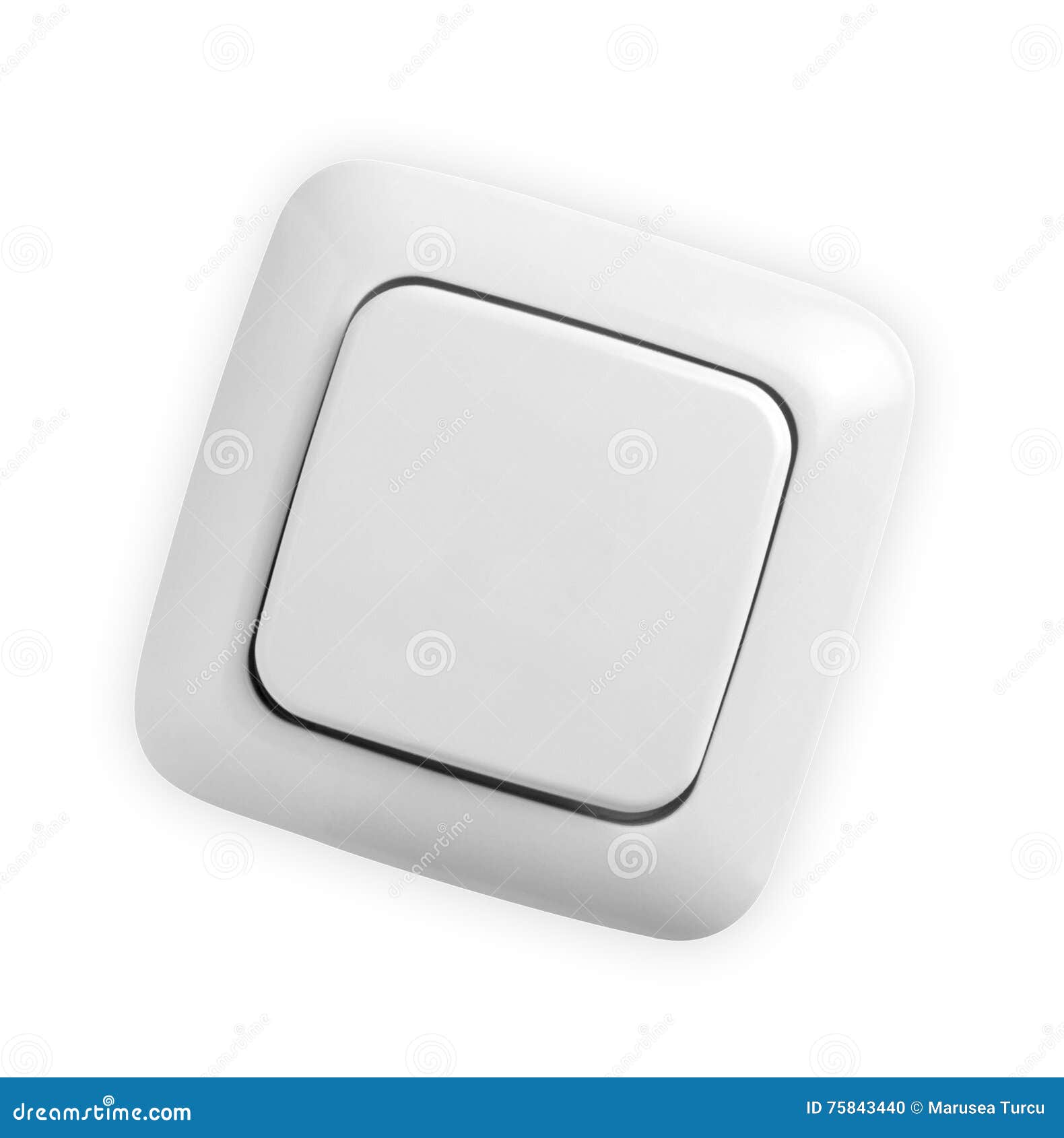 White light switch stock photo. Image of button, front - 75843440