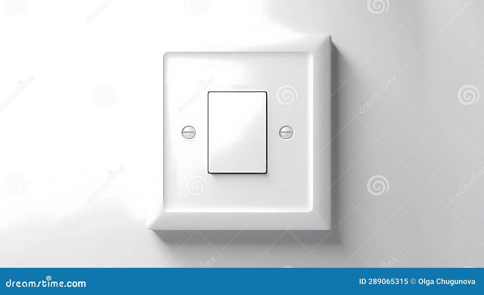 Plastic Socket On A Blue Background. 3d Render Stock Illustration ...