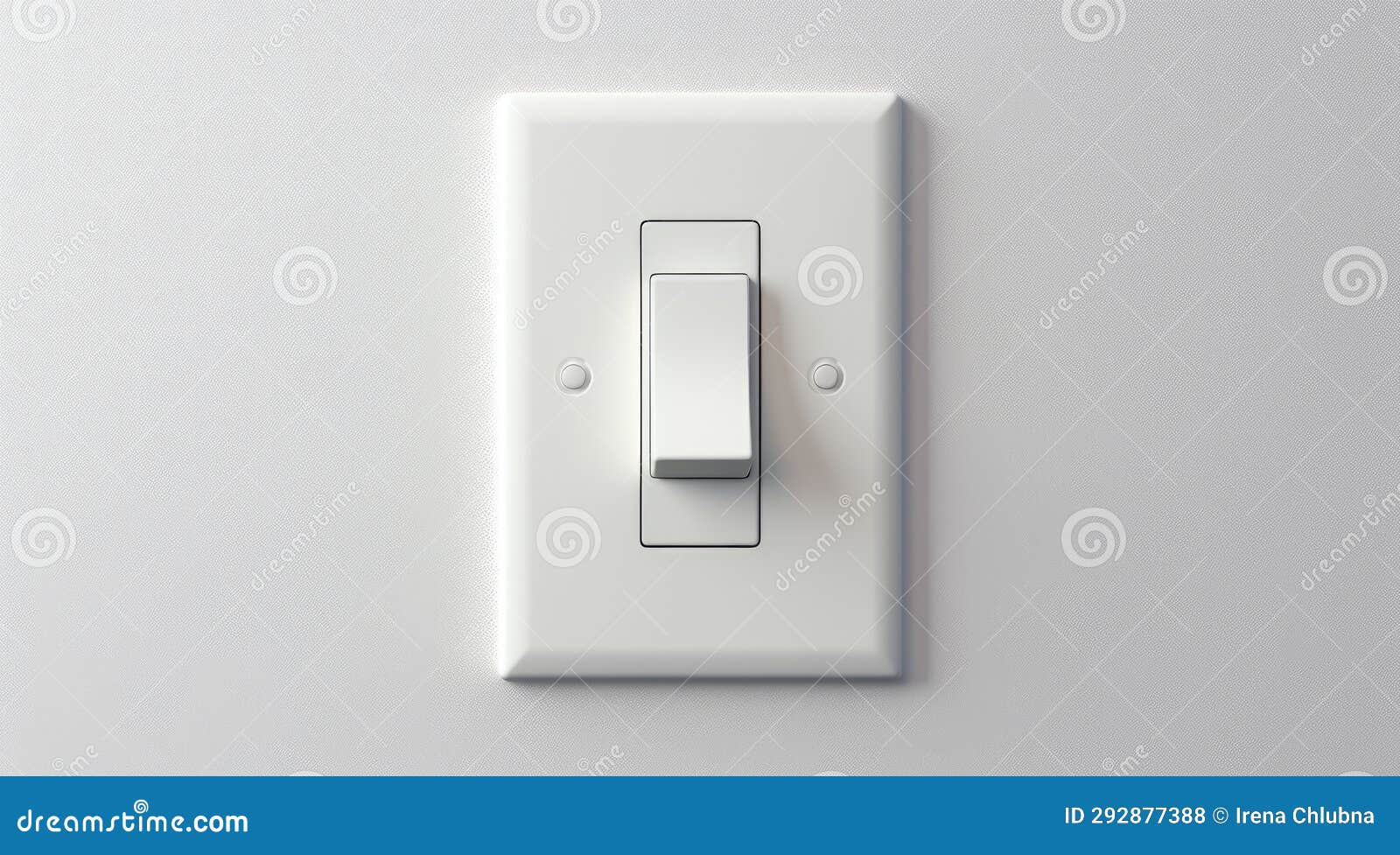 White Light Switch on a Wall Stock Illustration - Illustration of fuel ...