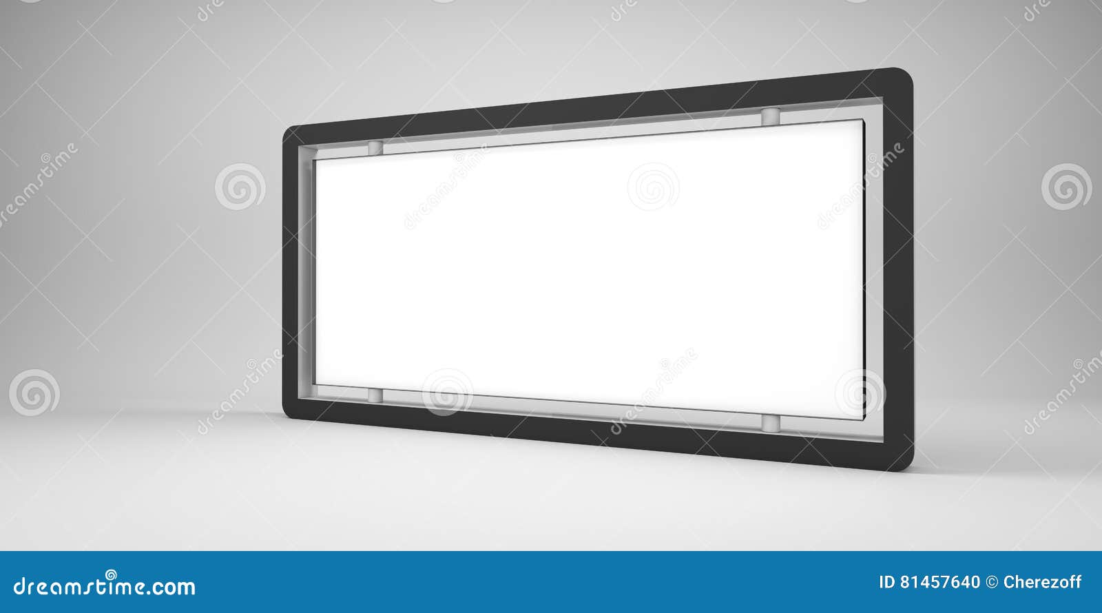 White Lightbox. 3D Rendering Stock Illustration - Illustration of ...