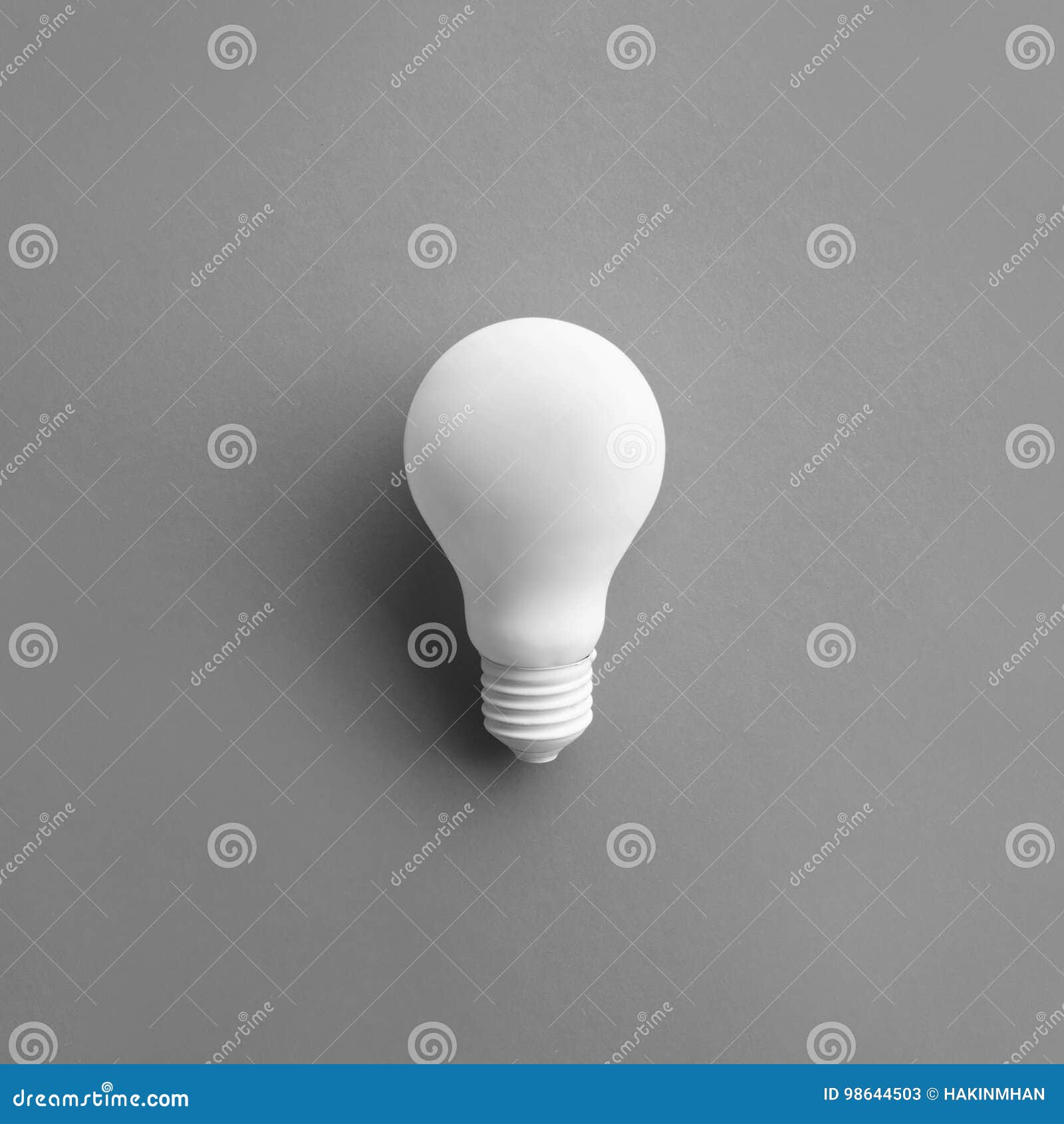 White Lightbulb on Color Background.Ideas Creativity Stock Image ...