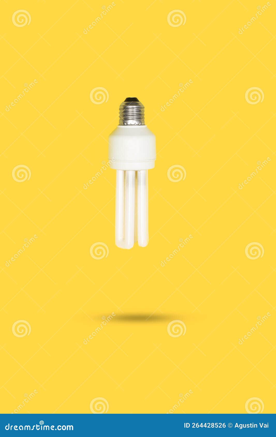 Lightbulb Floating In The Water, Alive With A Bit Of Light. Stock Photo ...