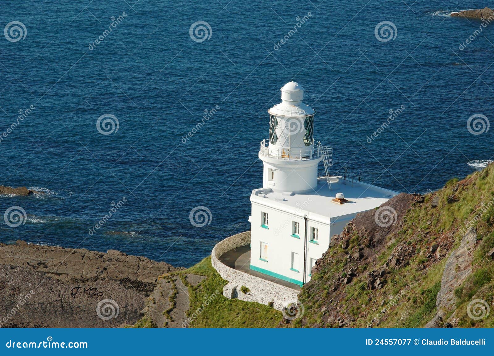 The white lighthouse stock image. Image of romance, safety - 24557077
