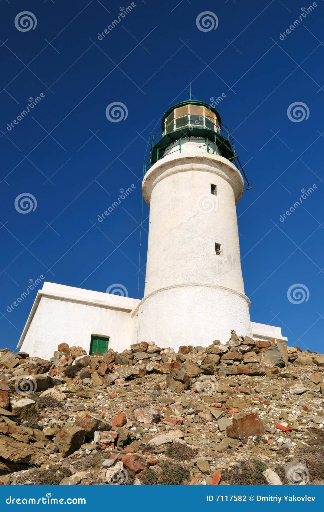 White lighthouse stock photo. Image of location, island - 7117582