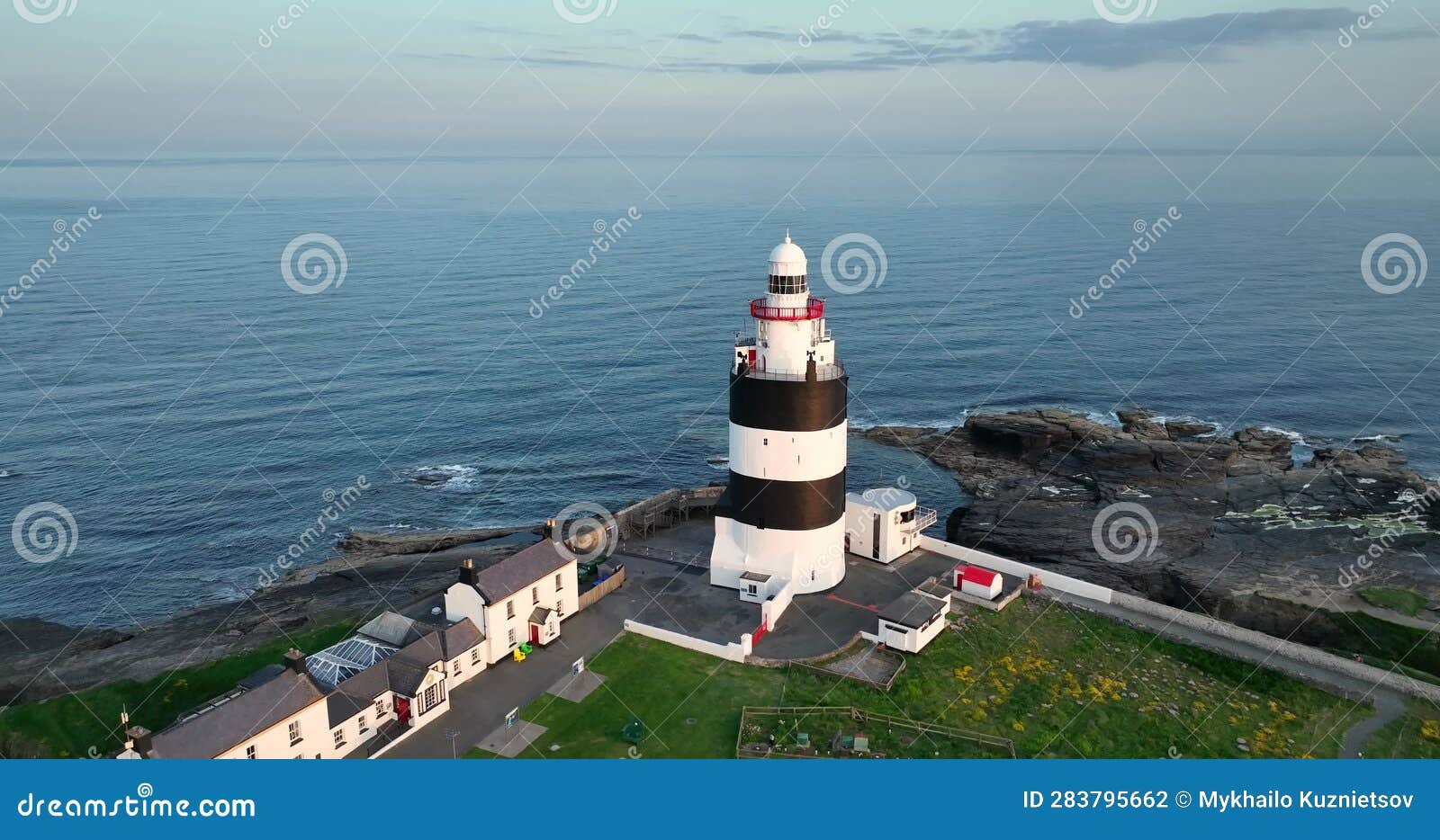 White Lighthouse Against the Sunset of the World S Oldest Lighthouse 4k ...