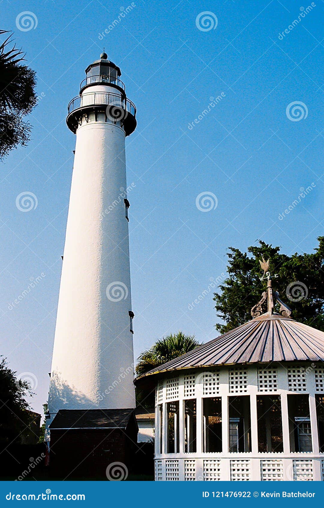 Lighthouse stock photo. Image of blue, lighthouse, beach - 121476922