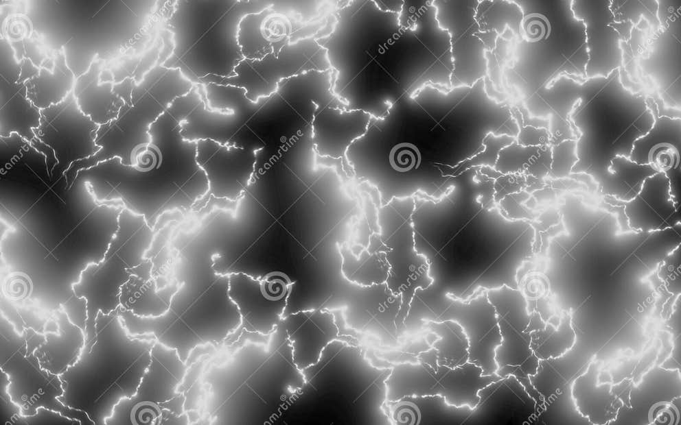White Lightning Flash Background. Lightning Collage on Black Background ...