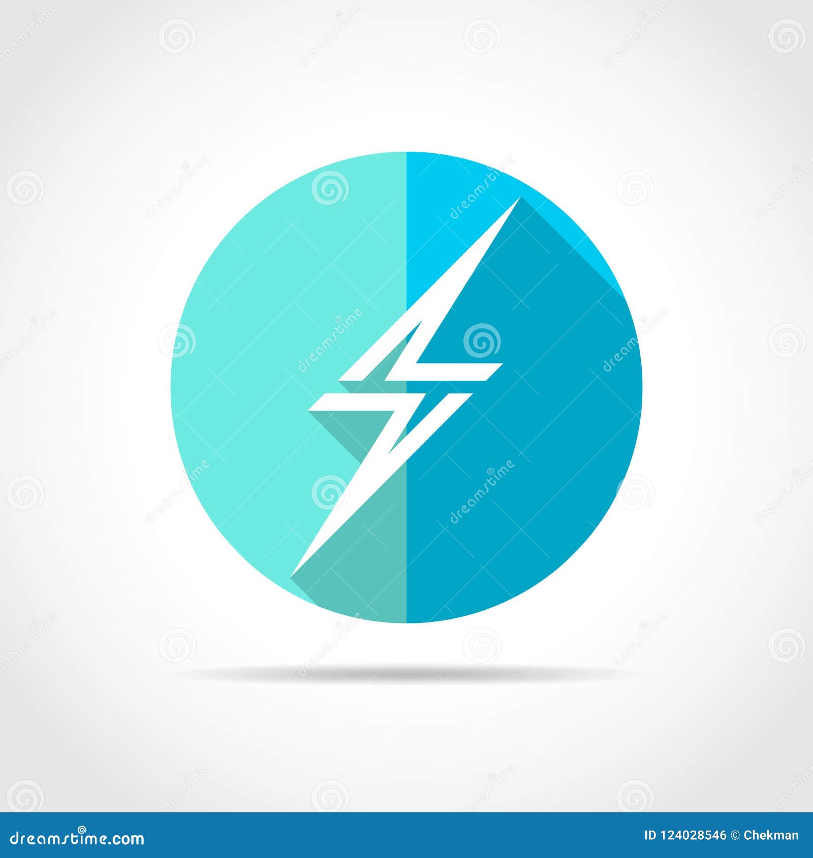 Lightning Icon. Vector Illustration. Stock Illustration - Illustration ...