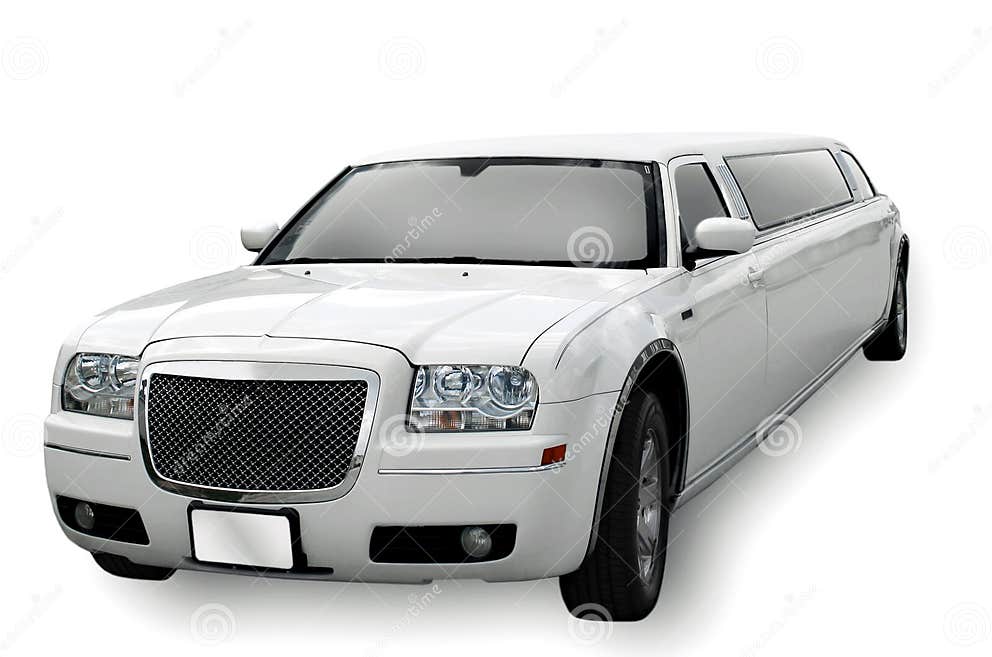 White Limo stock photo. Image of tires, luxury, long - 10476102