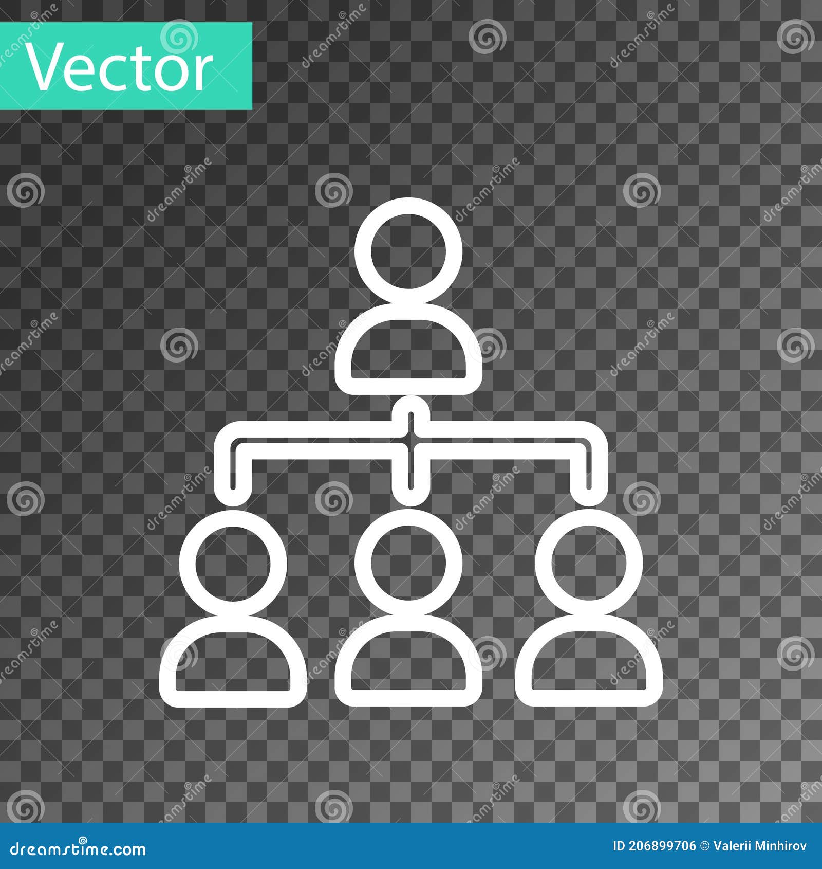 White Line Business Hierarchy Organogram Chart Infographics Icon ... White Line Business Hierarchy Organogram Chart Infographics Icon ...