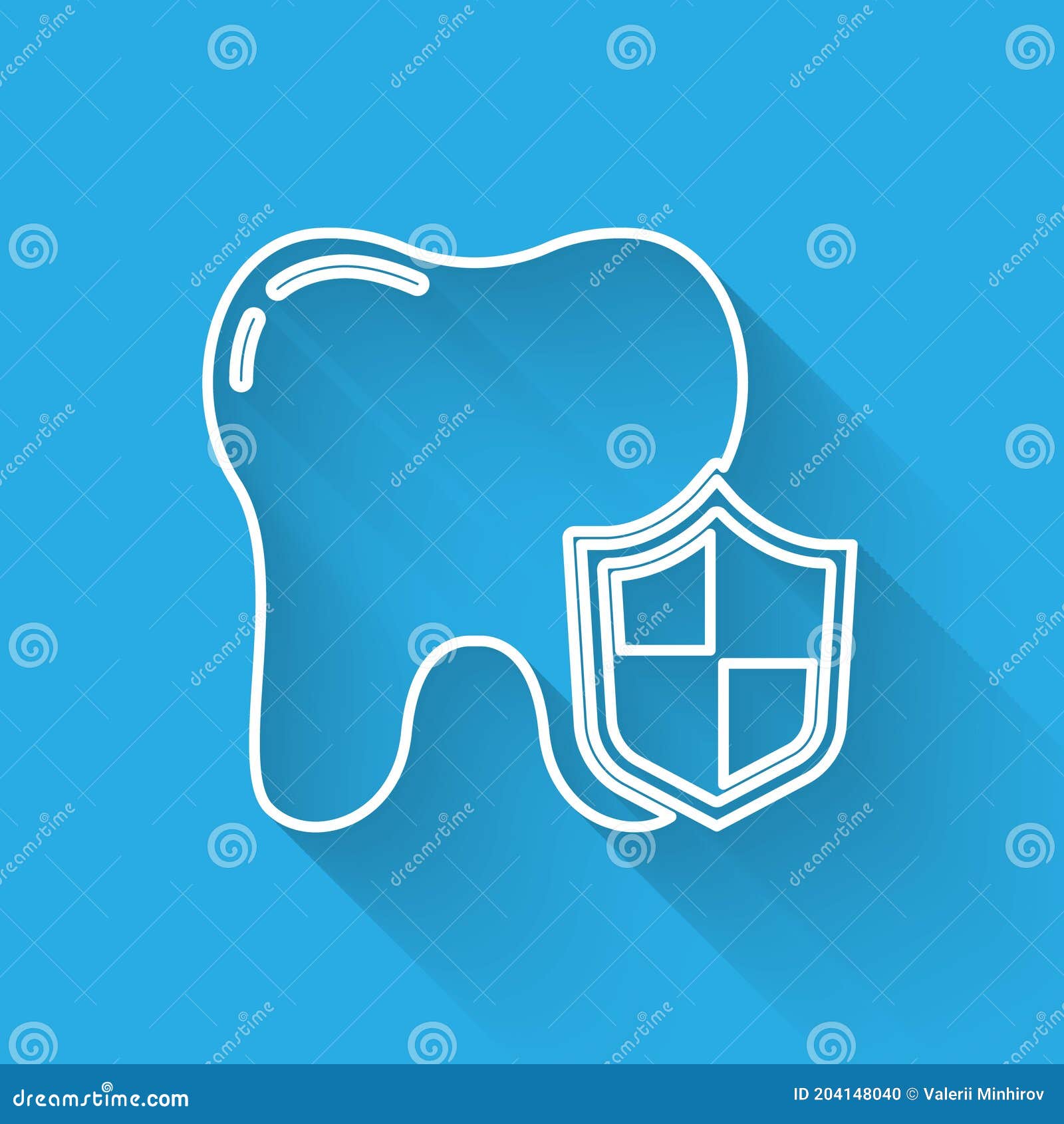 Line Art Tooth Icon Shield Stock Illustrations – 423 Line Art Tooth ...